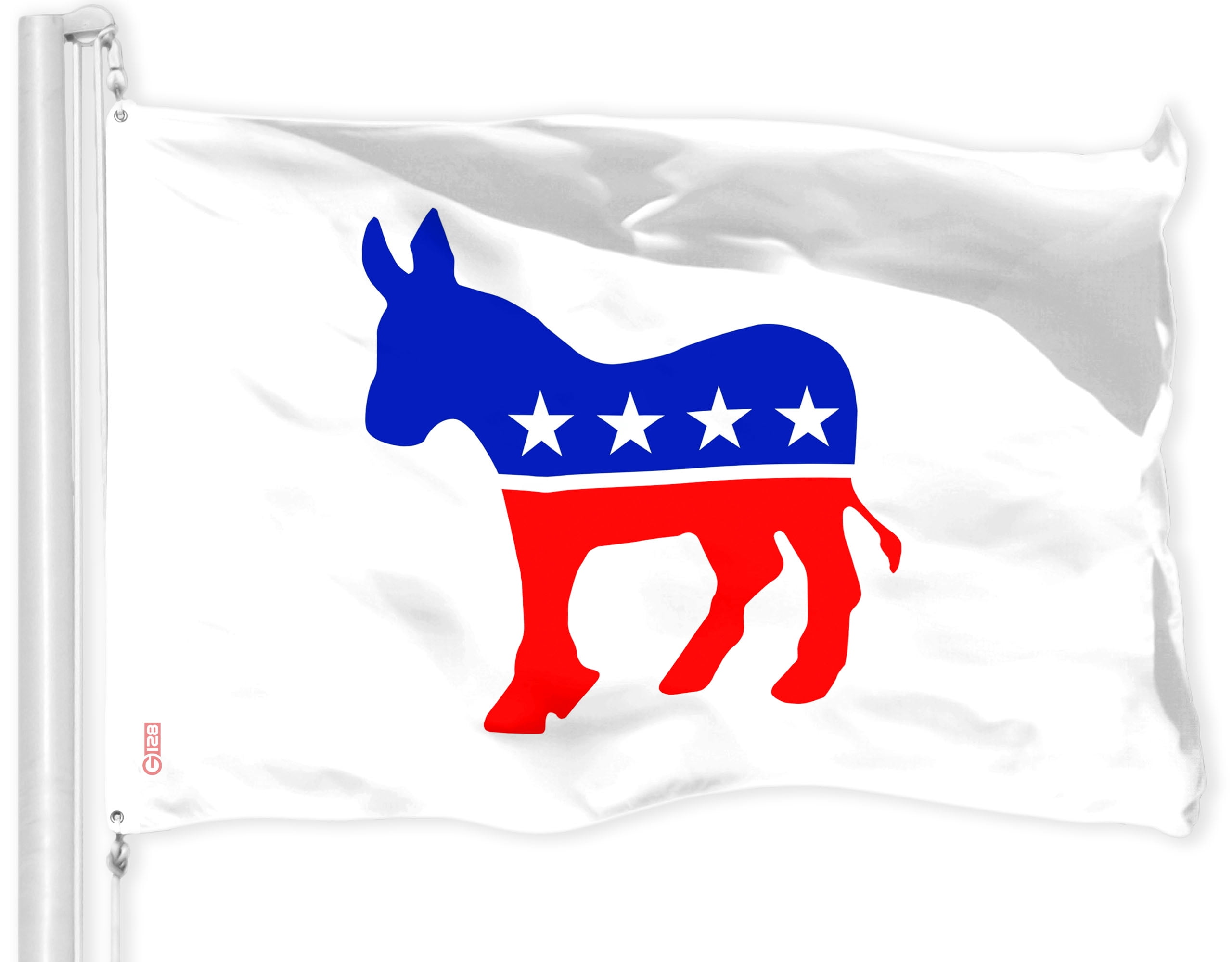 G128 Democratic Party Flag | 3x5 Ft | LiteWeave Pro Series Printed 150D ...
