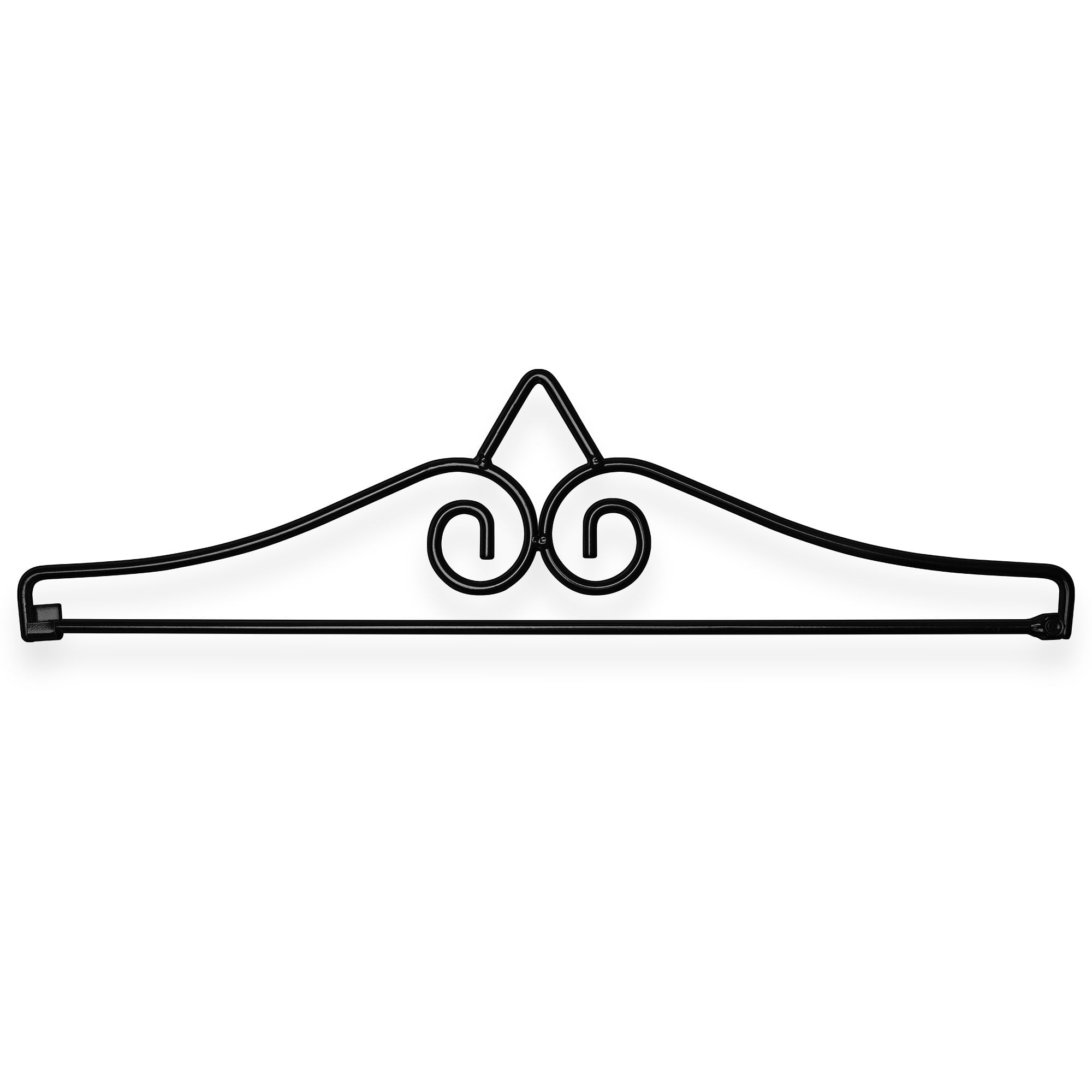 G128 Garden Flag Wall Hanger, Black Wrought Iron Small Flag Hanger ...