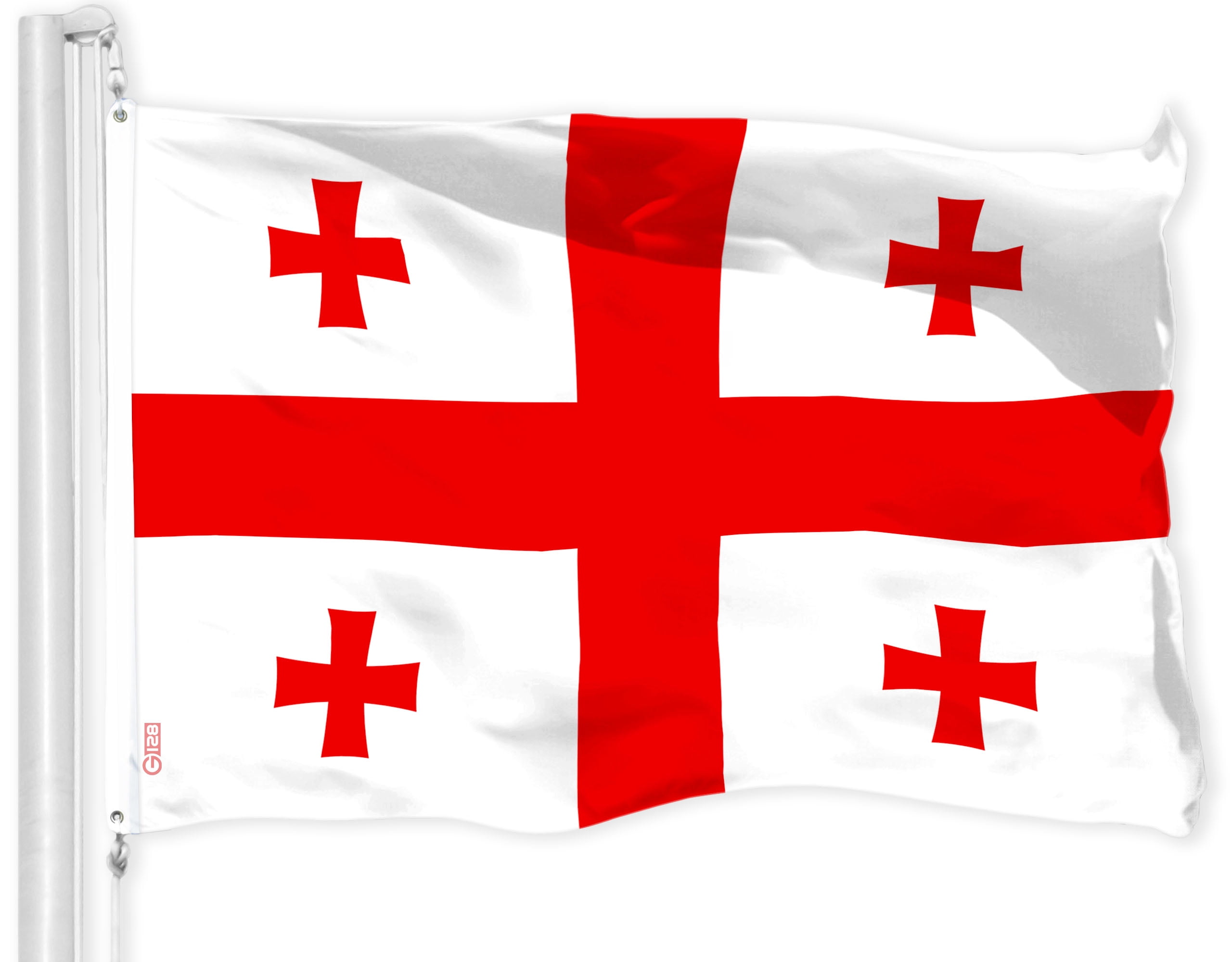 G128 Georgia Georgian Flag | 3x5 Ft | LiteWeave Pro Series Printed 150D ...