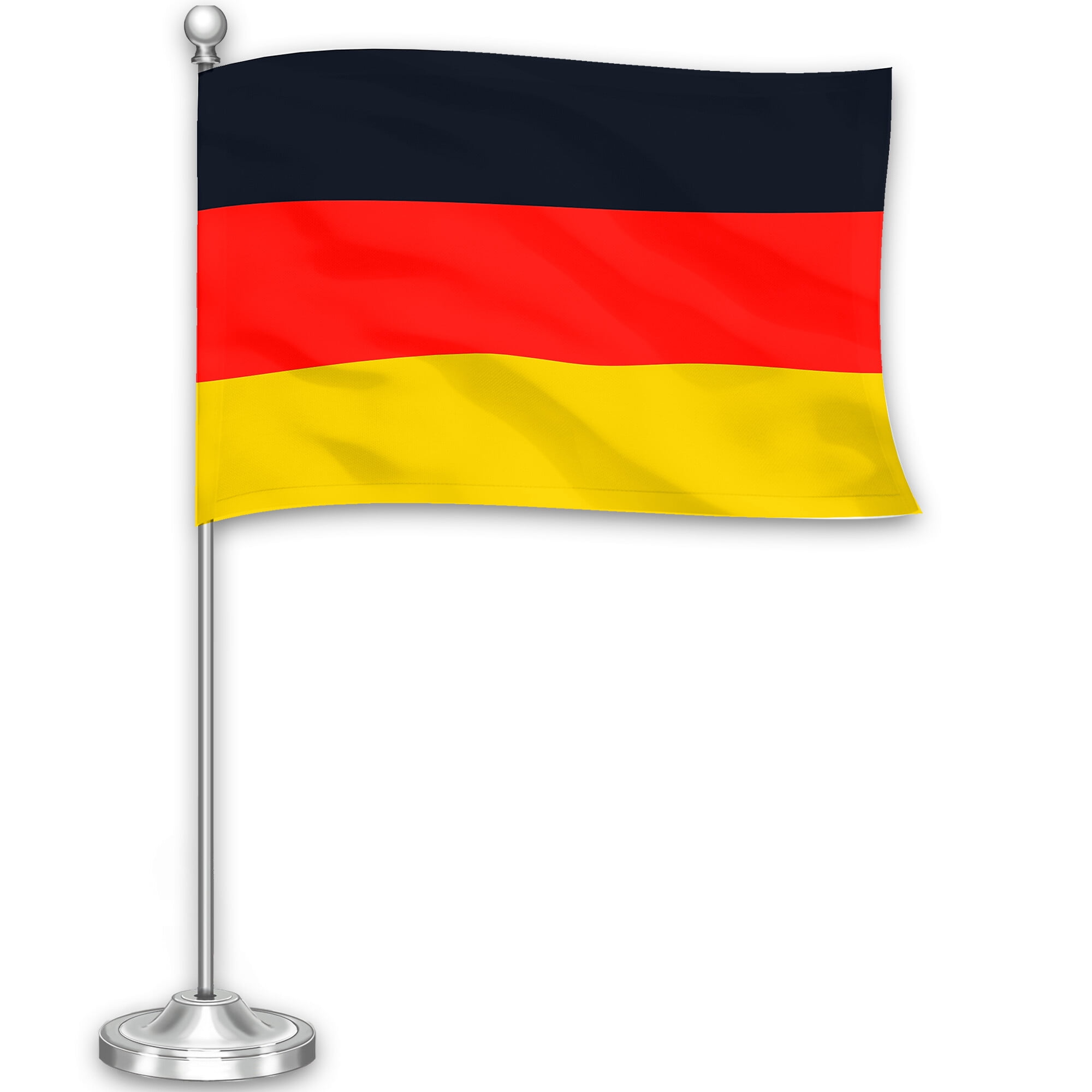 G128 Germany German Deluxe Desk Flag Set | 8.5x5.5 In | Printed 300D ...