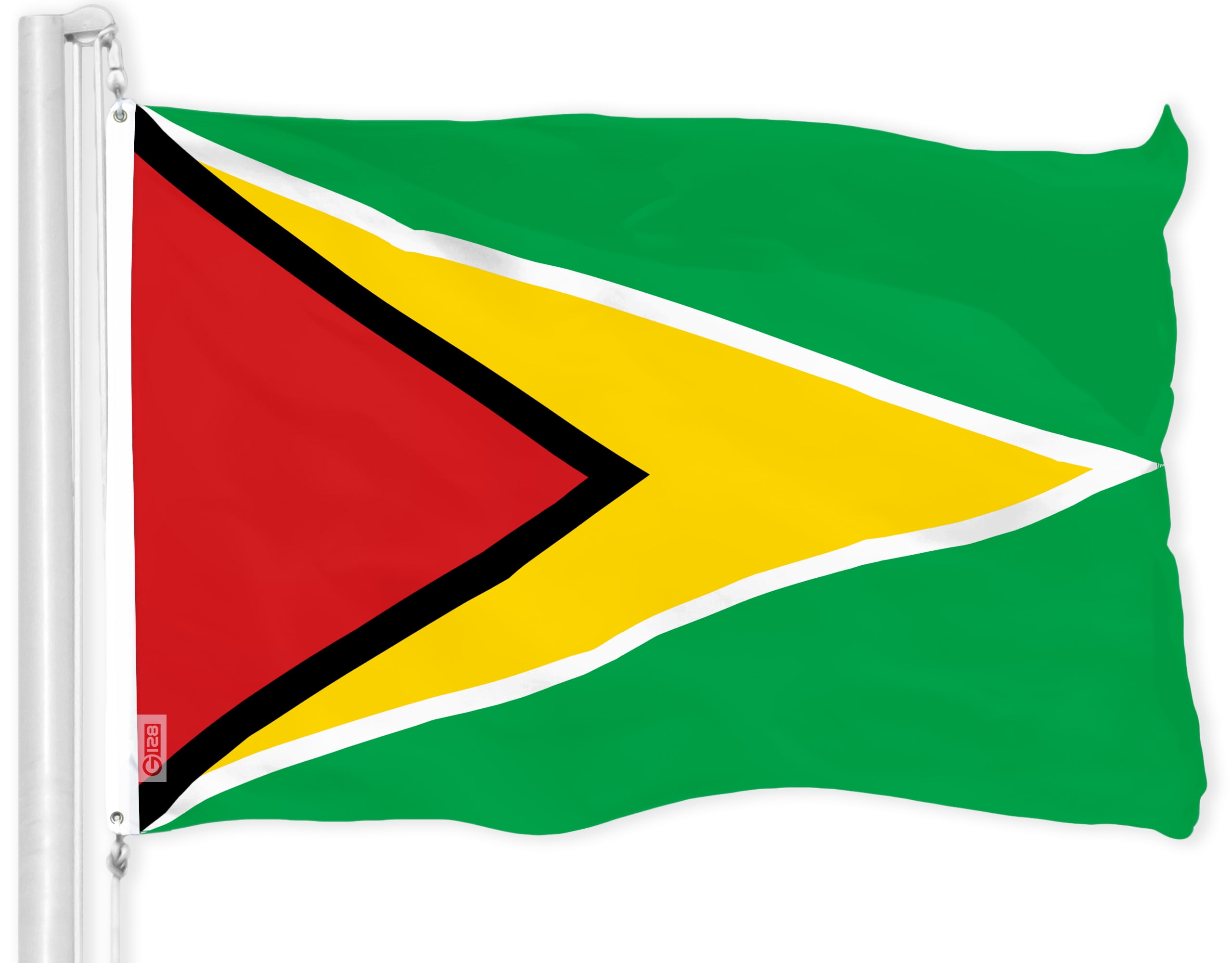 G128 Guyana Guyanese Flag | 3x5 Ft | LiteWeave Pro Series Printed 150D ...