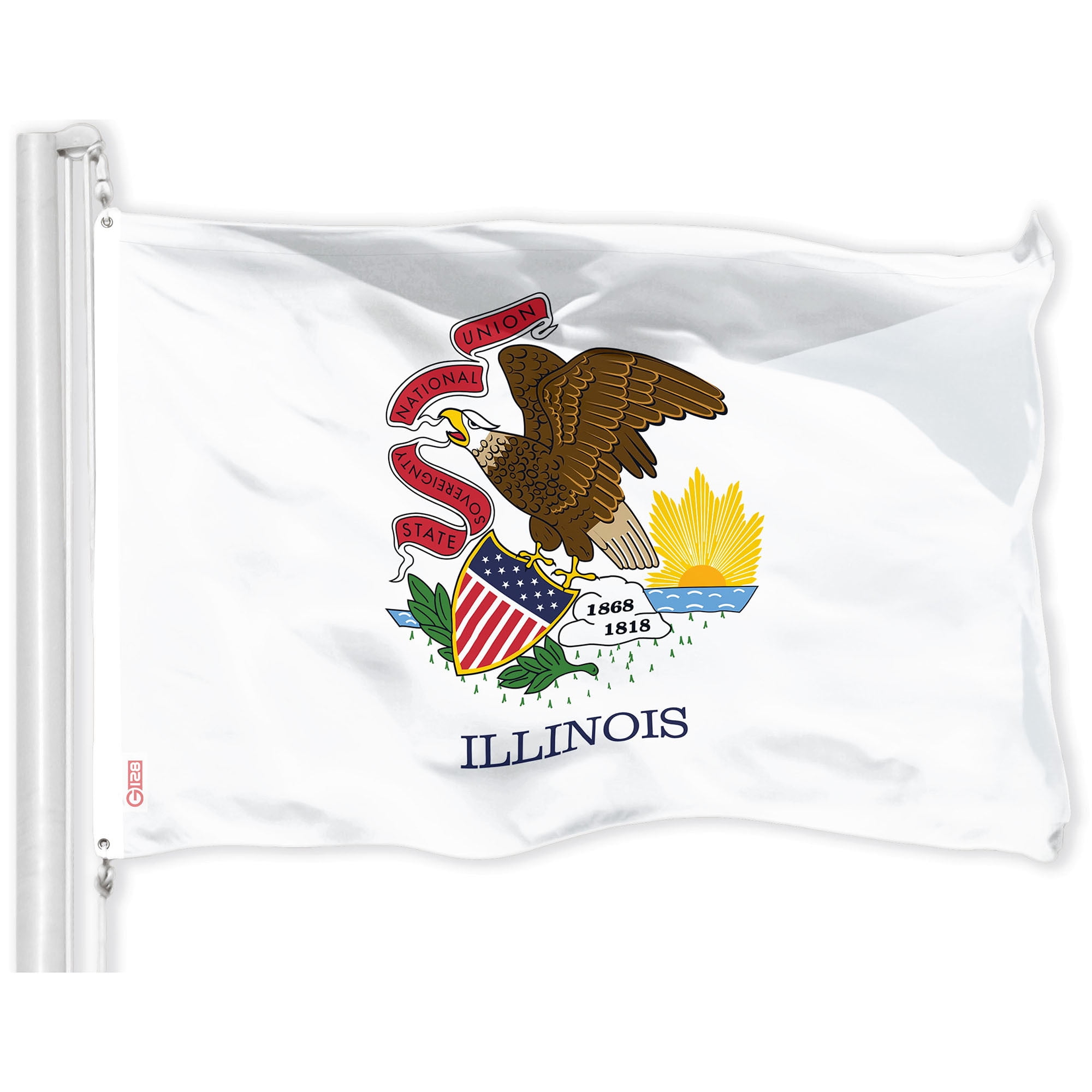 G128 Illinois IL State Flag | 3x5 Ft | LiteWeave Pro Series Printed ...