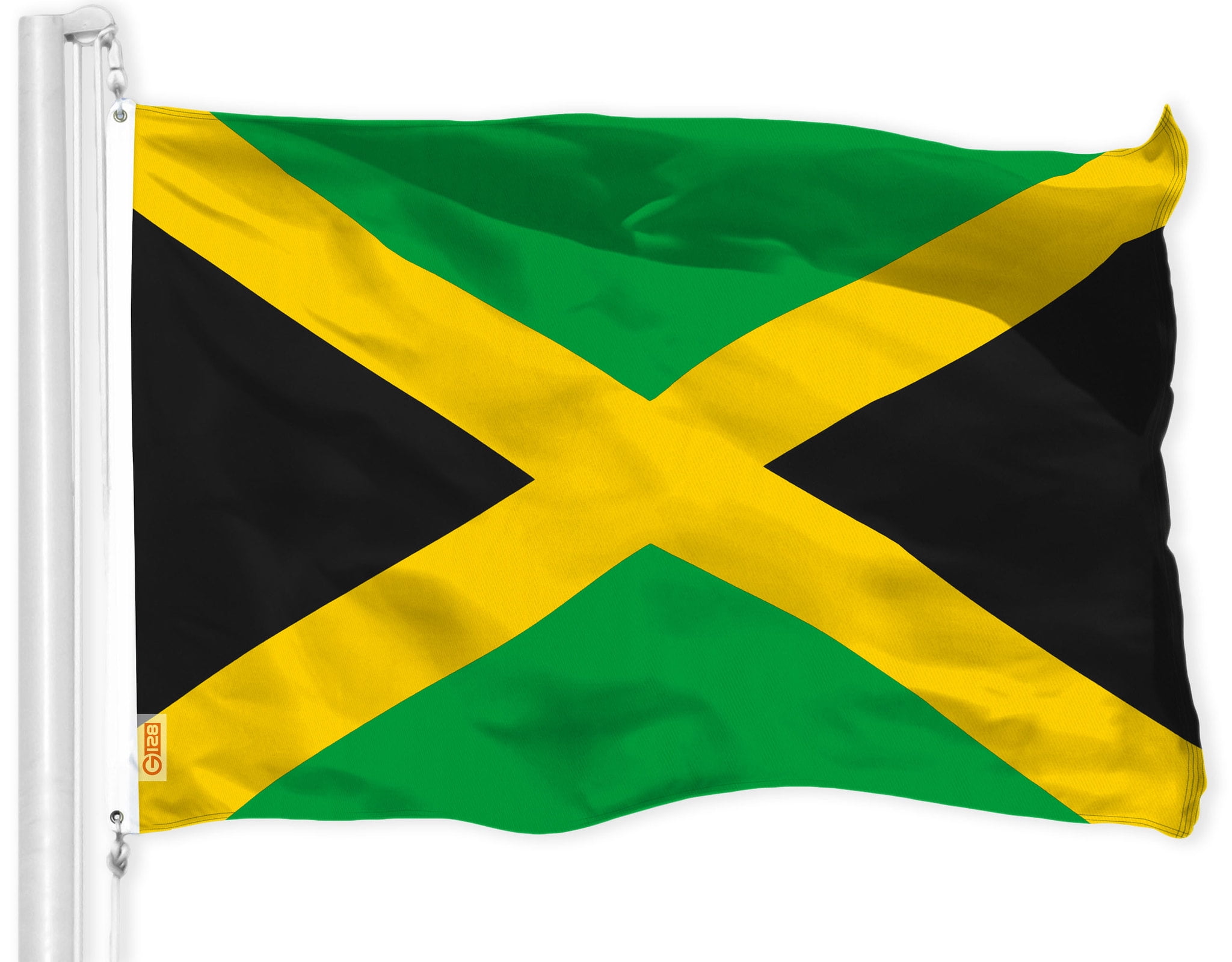 G128 – Jamaica (Jamaican) Flag | 3x5 feet | Printed 150D – Indoor ...