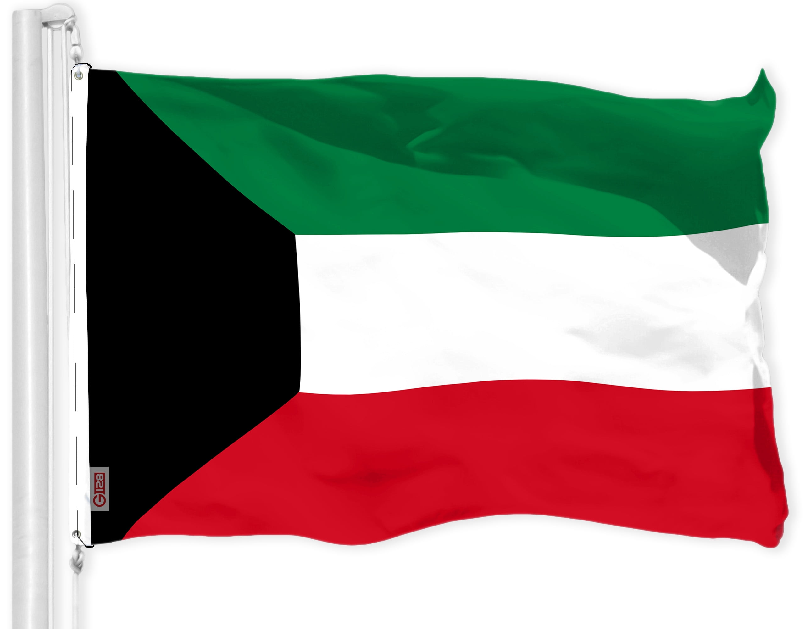 G128 Kuwait Kuwaiti Flag | 3x5 Ft | LiteWeave Pro Series Printed 150D ...