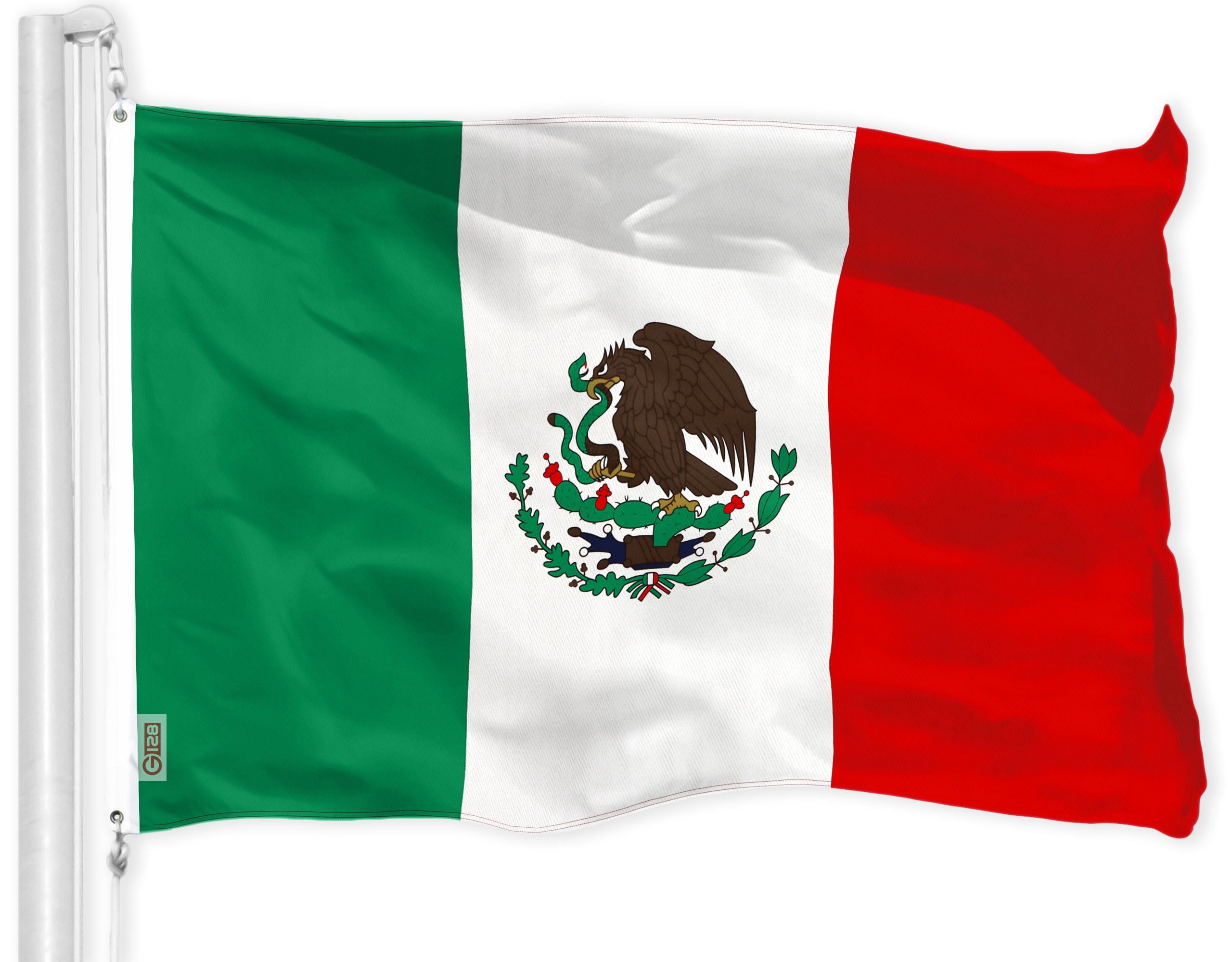 G128 Mexico Mexican Flag | 4x6 Ft | LiteWeave Pro Series Printed 150D ...