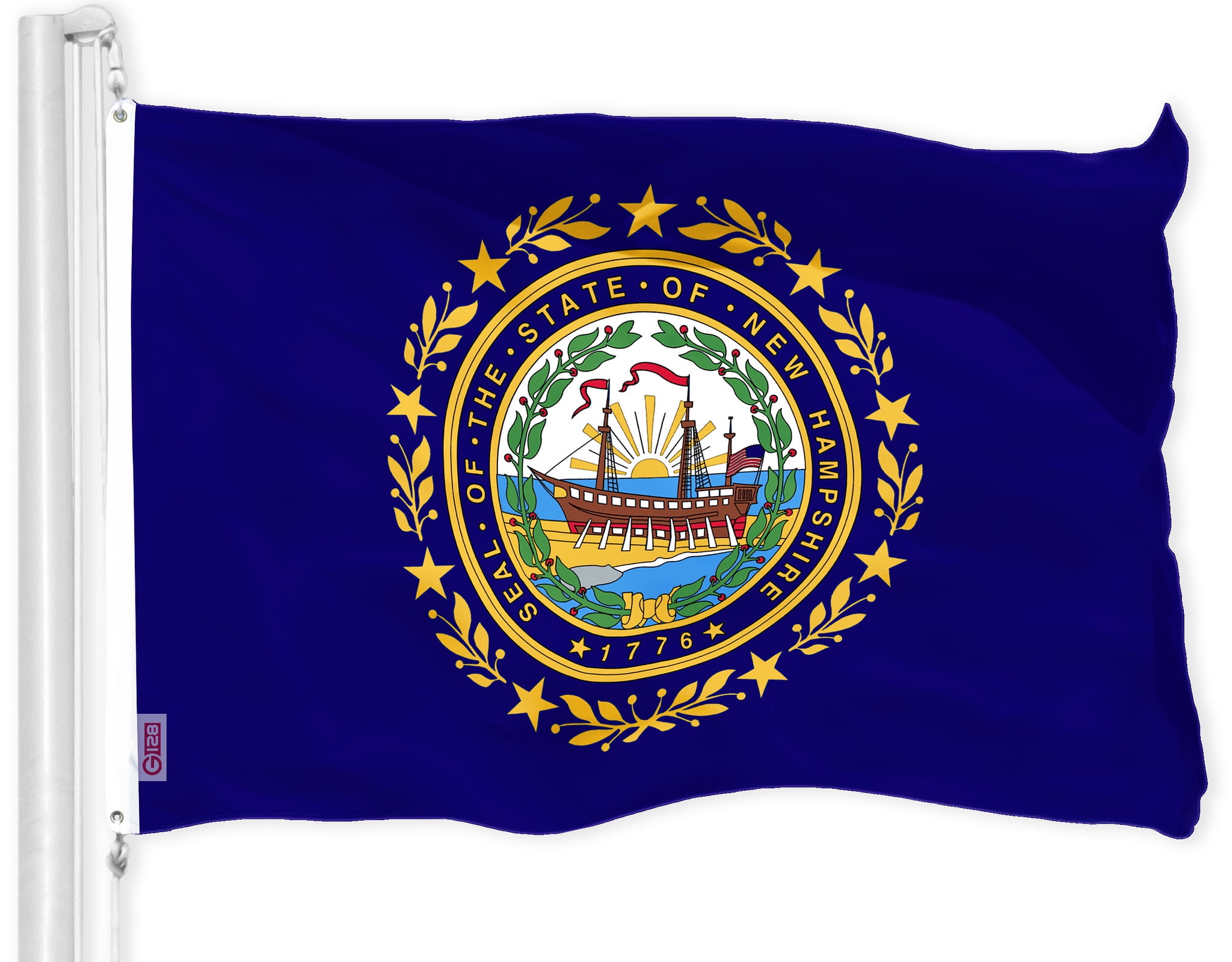 G128 New Hampshire NH State Flag | 3x5 Ft | LiteWeave Pro Series ...