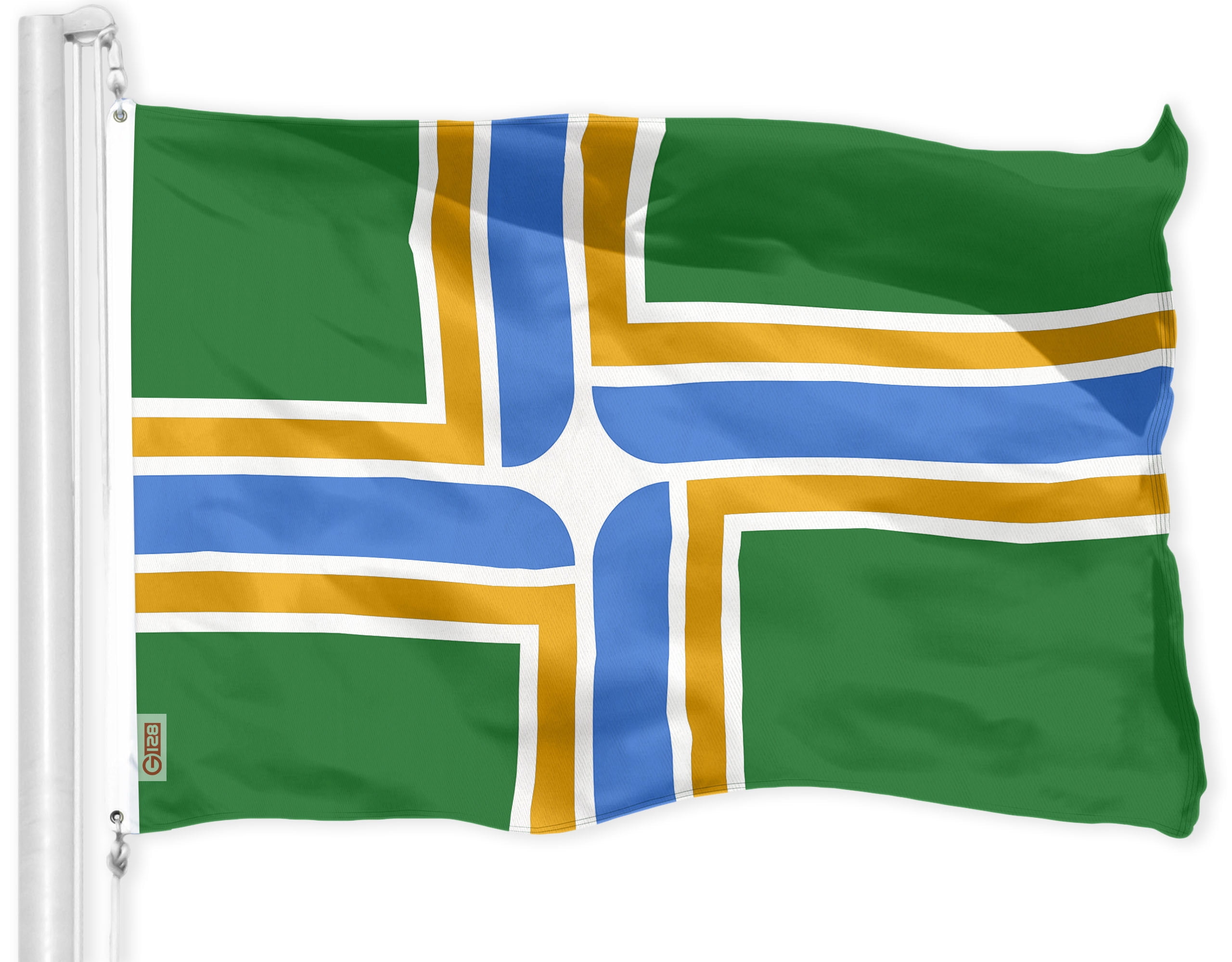 G128 – Portland City Flag | 3x5 feet | Printed 150D Quality Polyester ...
