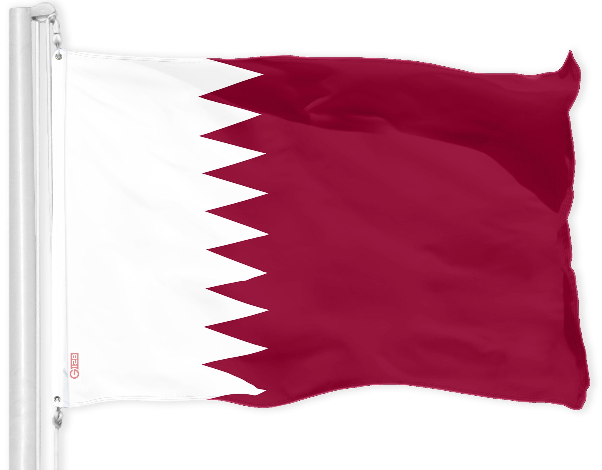G128 Qatar Qatari Flag | 3x5 Ft | LiteWeave Pro Series Printed 150D Polyester | Country Flag ...