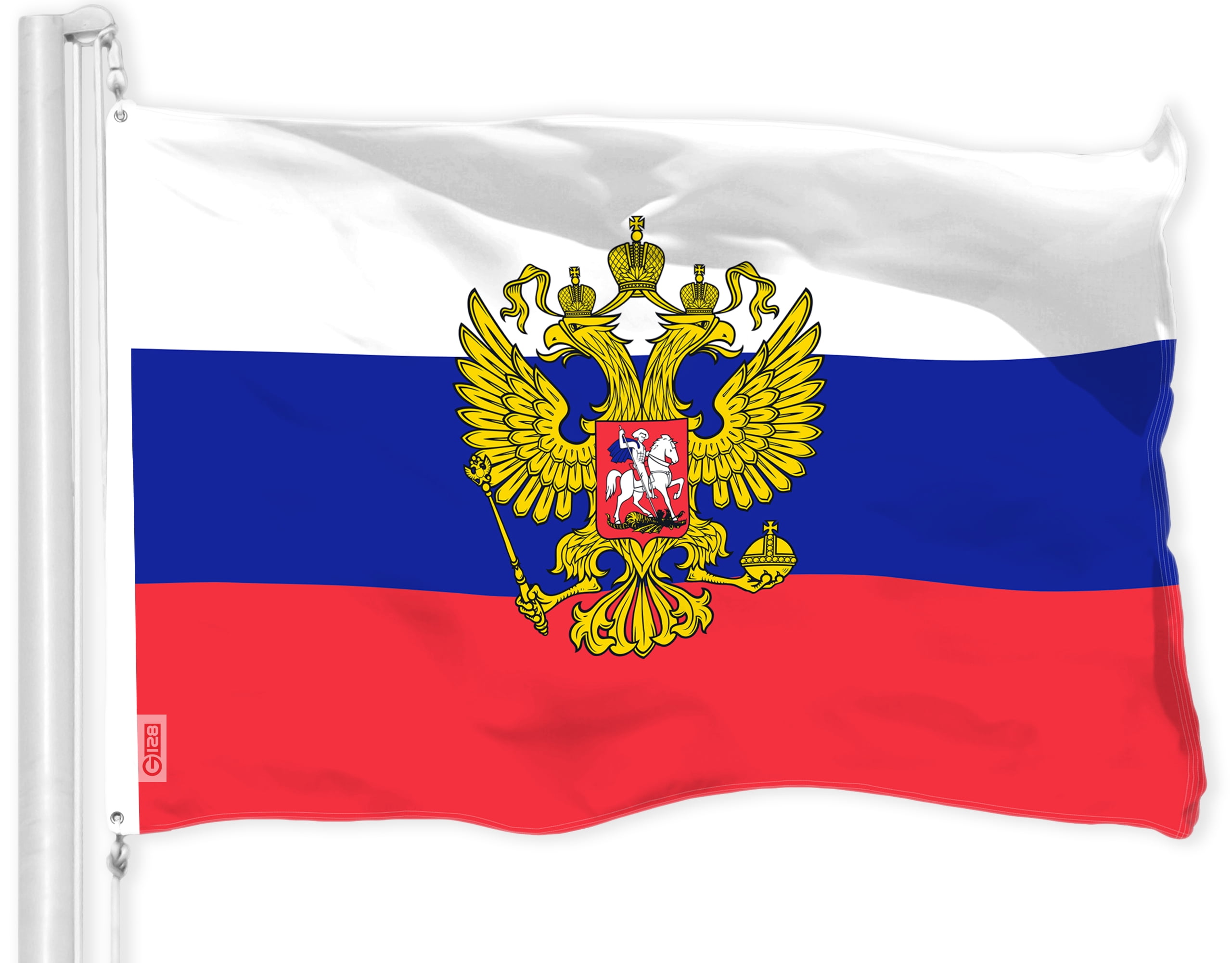 G128 Russia Russian Ensign Flag | 3x5 Ft | LiteWeave Pro Series Printed ...