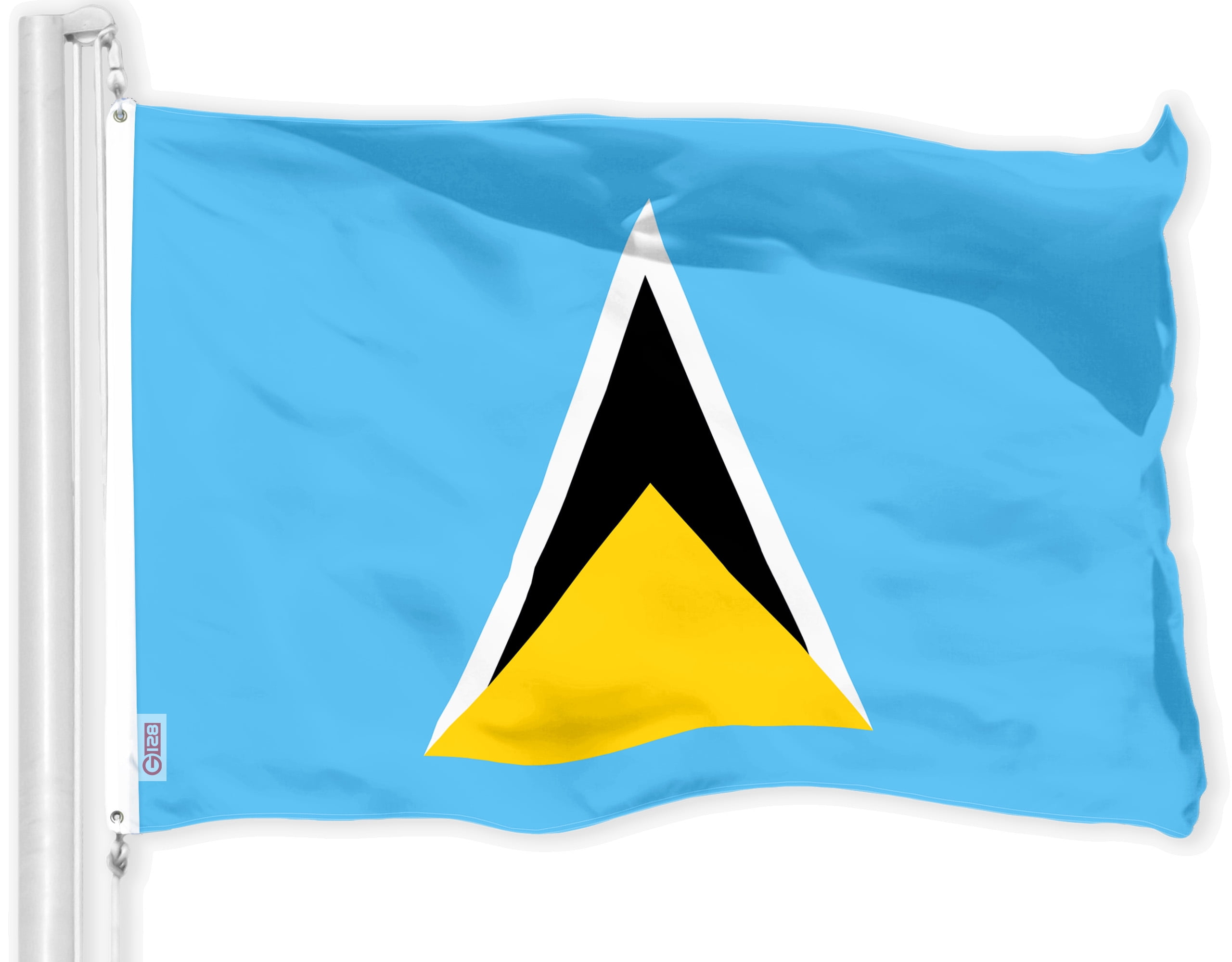 G128 Saint Lucia Saint Lucian Flag | 3x5 Ft | LiteWeave Pro Series ...