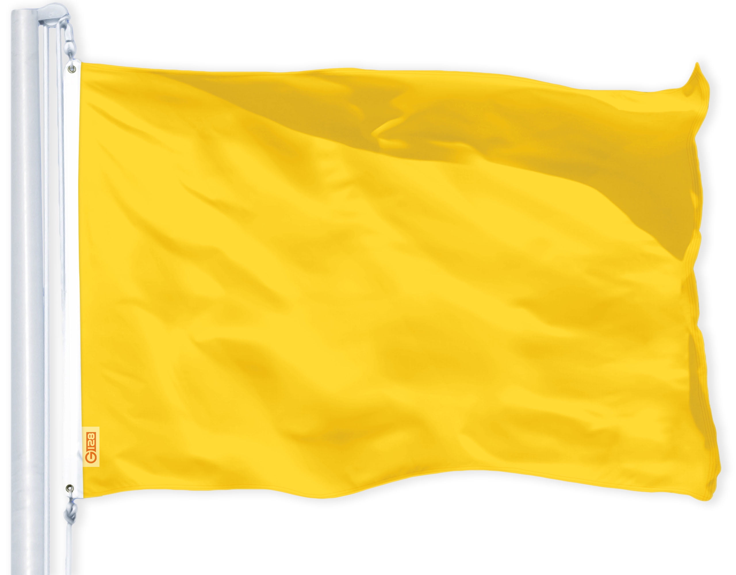 G128 Solid Golden Yellow Color Flag | 2.5x4 Ft | LiteWeave Pro Series ...