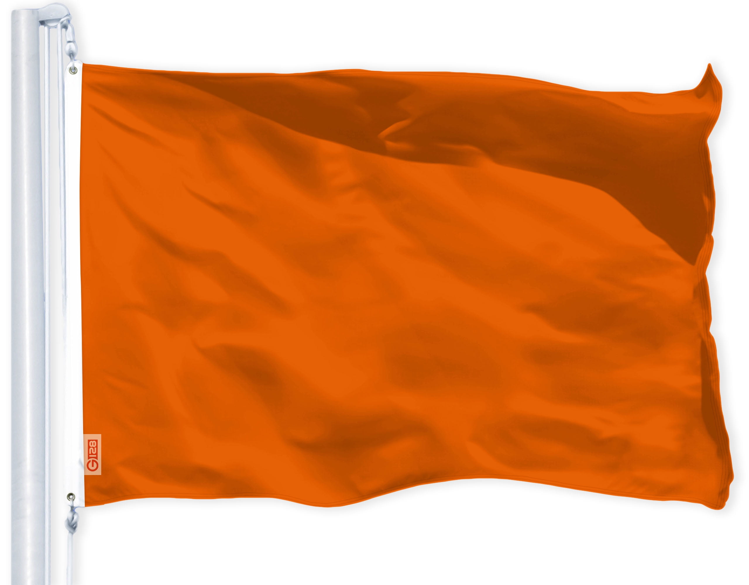 G128 Solid Orange Color Flag | 3x5 feet | Printed 150D – Indoor/Outdoor ...