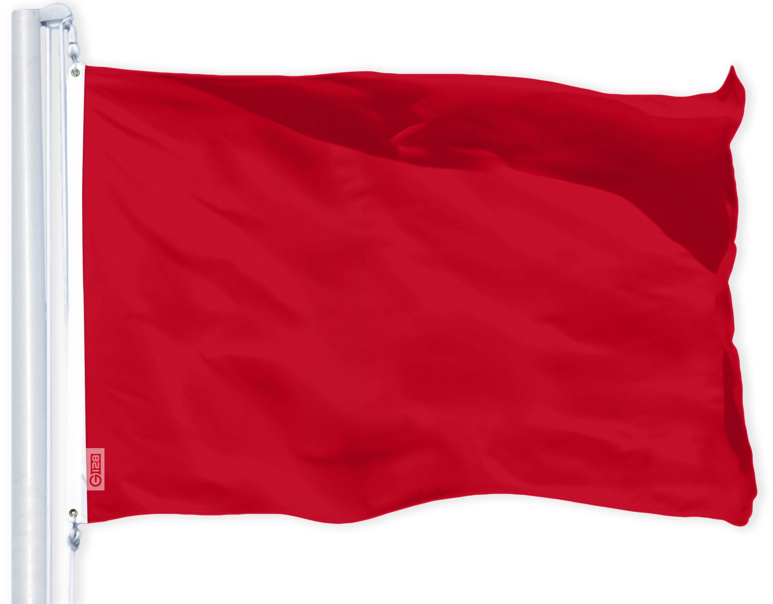 G128 Solid Red Color Flag | 2x3 Ft | LiteWeave Pro Series Printed 150D ...