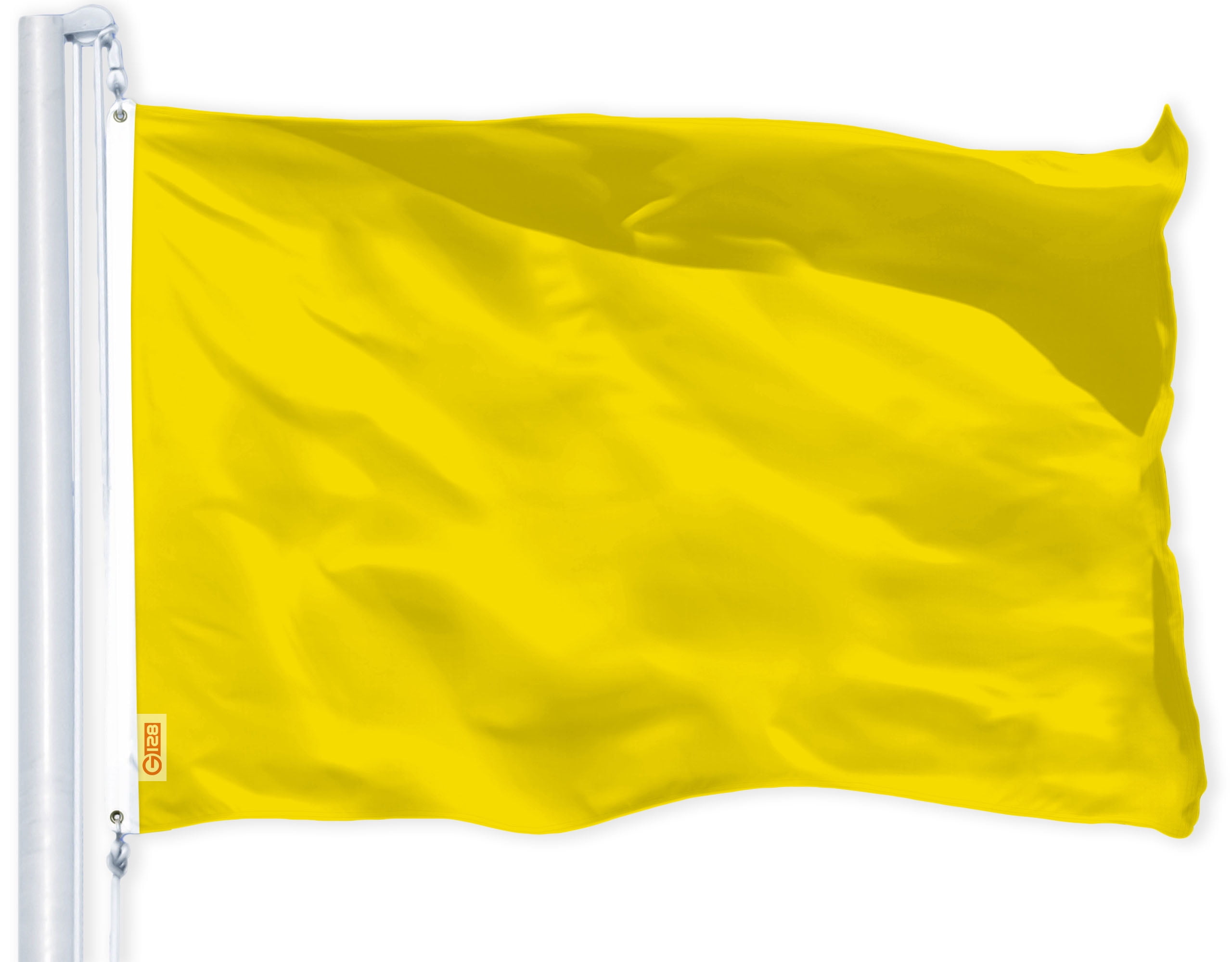 G128 Solid Yellow Color Flag | 3x5 feet | Printed 150D – Indoor/Outdoor ...