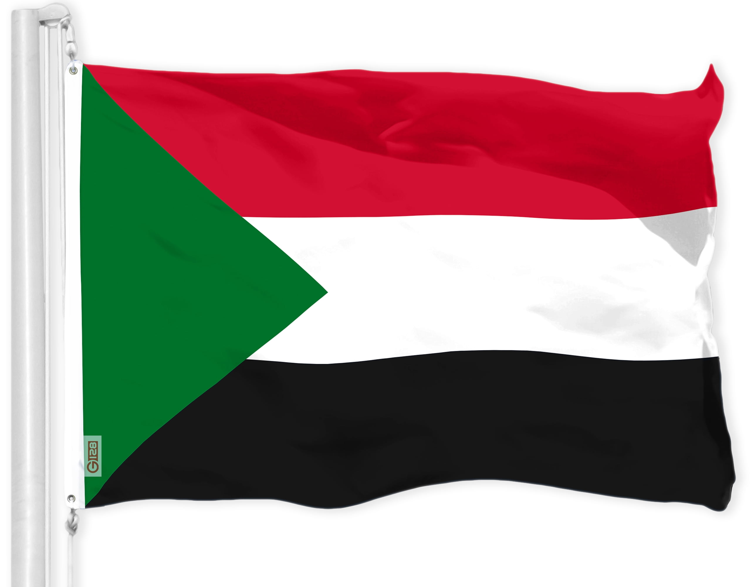 G128 Sudan Sudanese Flag | 3x5 Ft | LiteWeave Pro Series Printed 150D ...