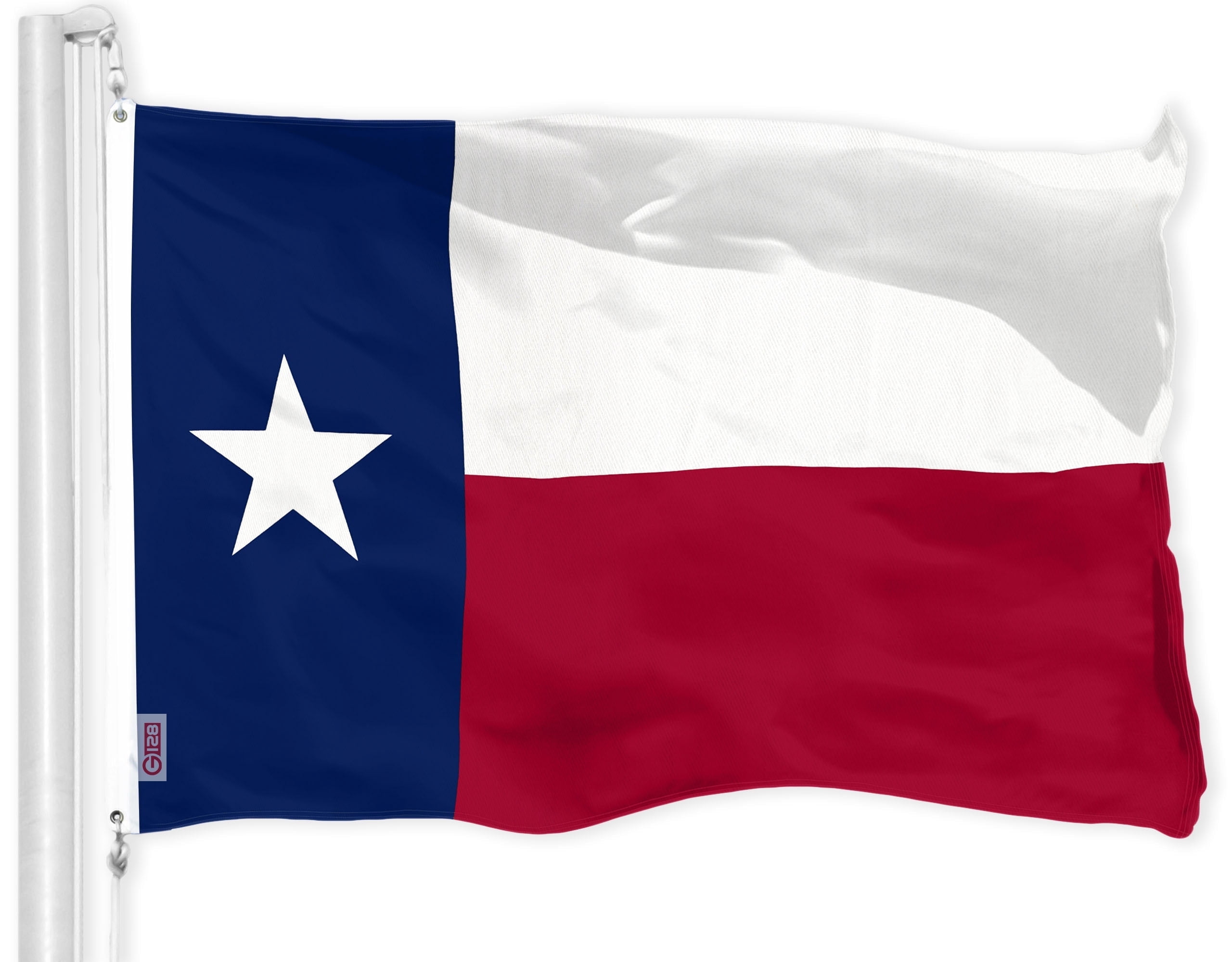 G128 Texas Texan TX Flag 3x5 FT Printed 150D Polyester, Indoor/Outdoor ...