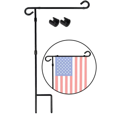 "Yileqi Garden Flag Pole, Metal Flag Stand with 3 Prong Base, Fits 12 ...