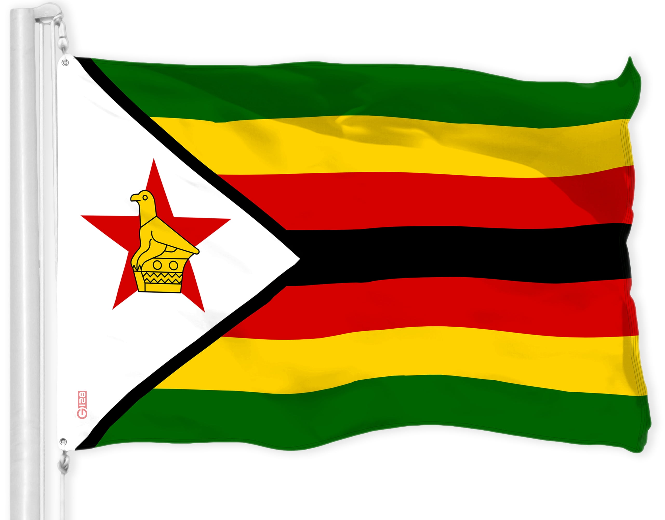 G128 Zimbabwe Zimbabwean Flag | 3x5 Ft | LiteWeave Pro Series Printed ...
