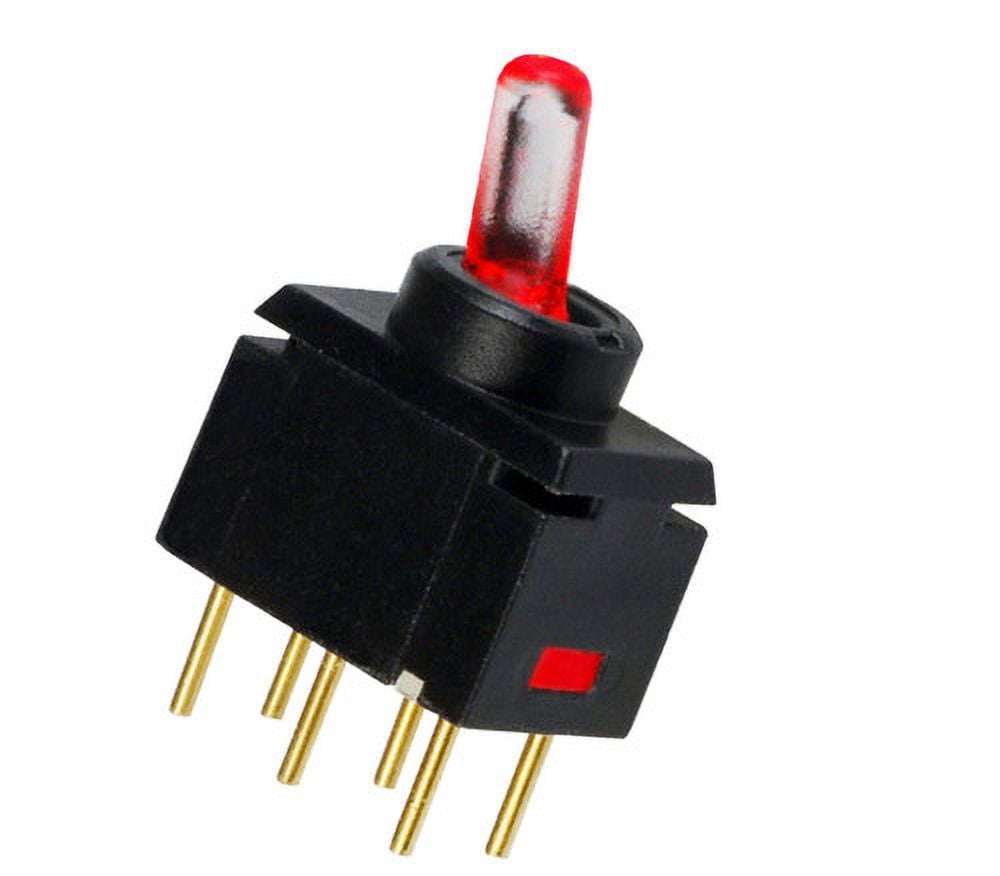 G12JPC Switch Toggle ON None ON SPDT Lighted Lever PC Pins 0.1A 28VAC 28VDC 0.4VA PC Mount ...