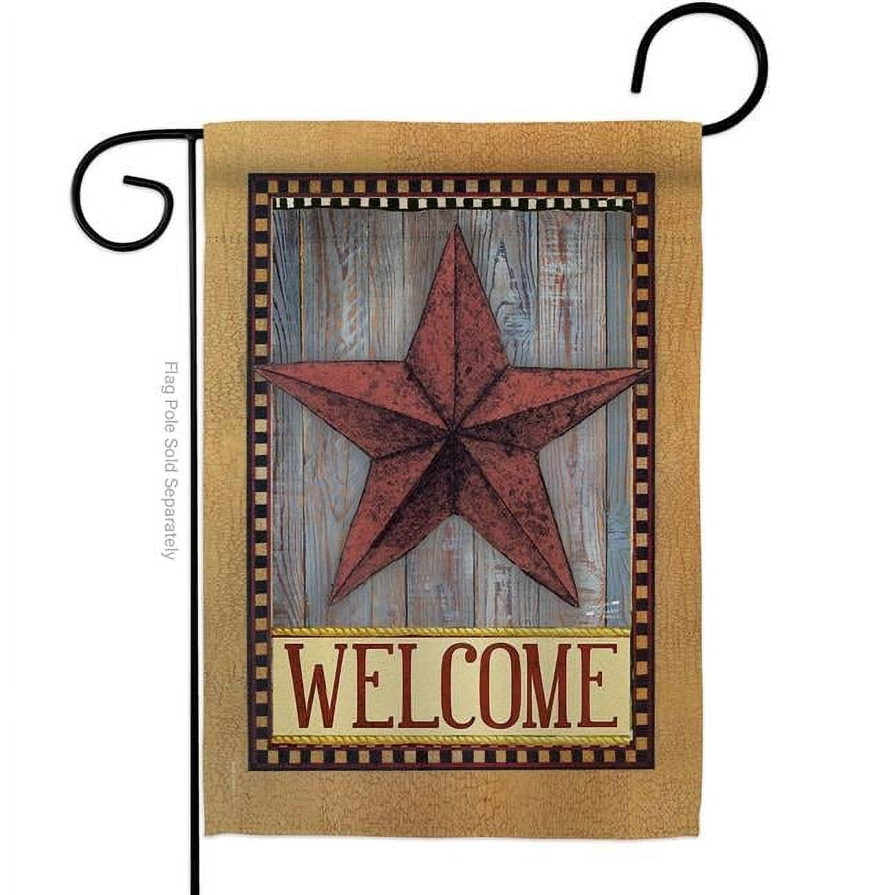 G135054-BO Welcome Country Barn Star Living Primitive 13 x 18.5 in ...