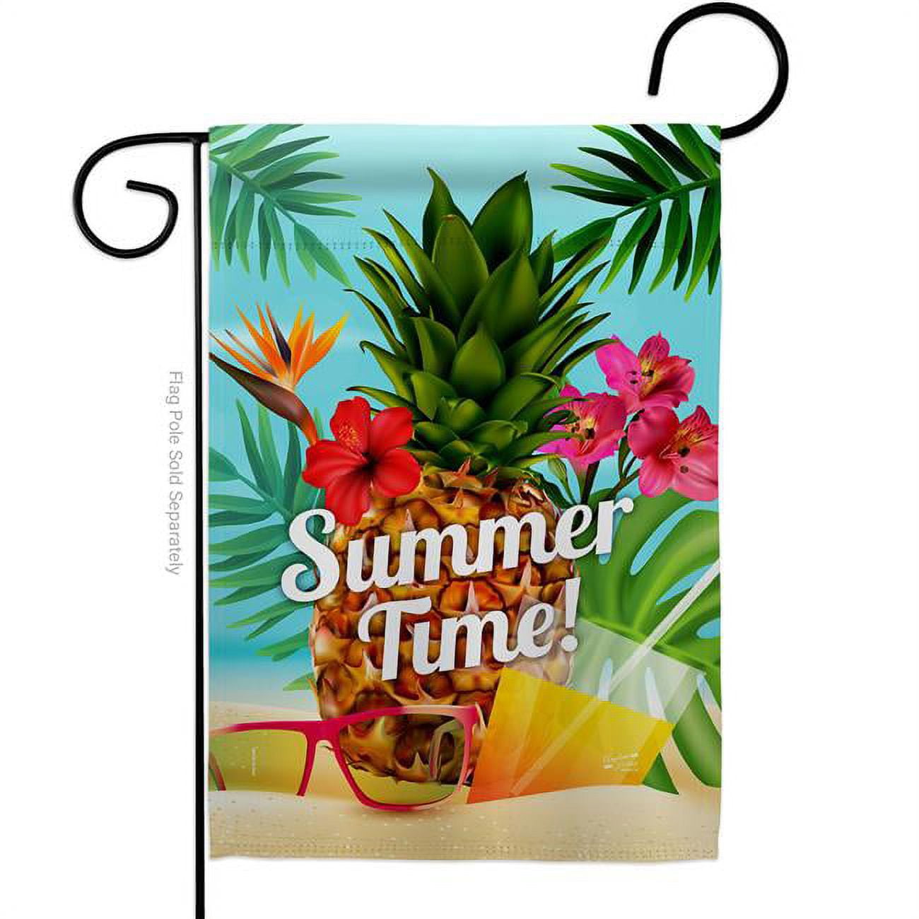 G135057-BO Summer Beach Time Summertime Fun & Sun 13 x 18.5 in. Double ...
