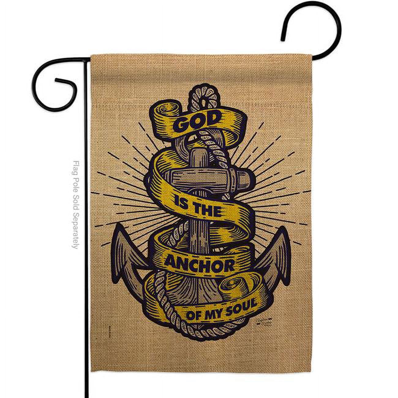 G135252-BO God is the Anchor Religious Bible Verses Double-Sided ...