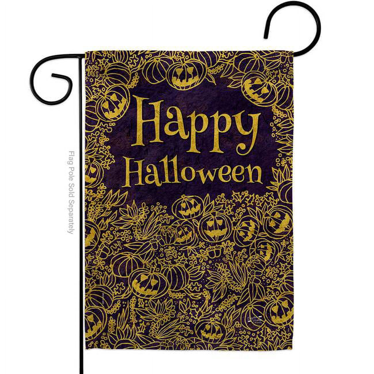G135594-BO 13 x 18.5 in. Mystical Halloween Garden Flag with Fall ...