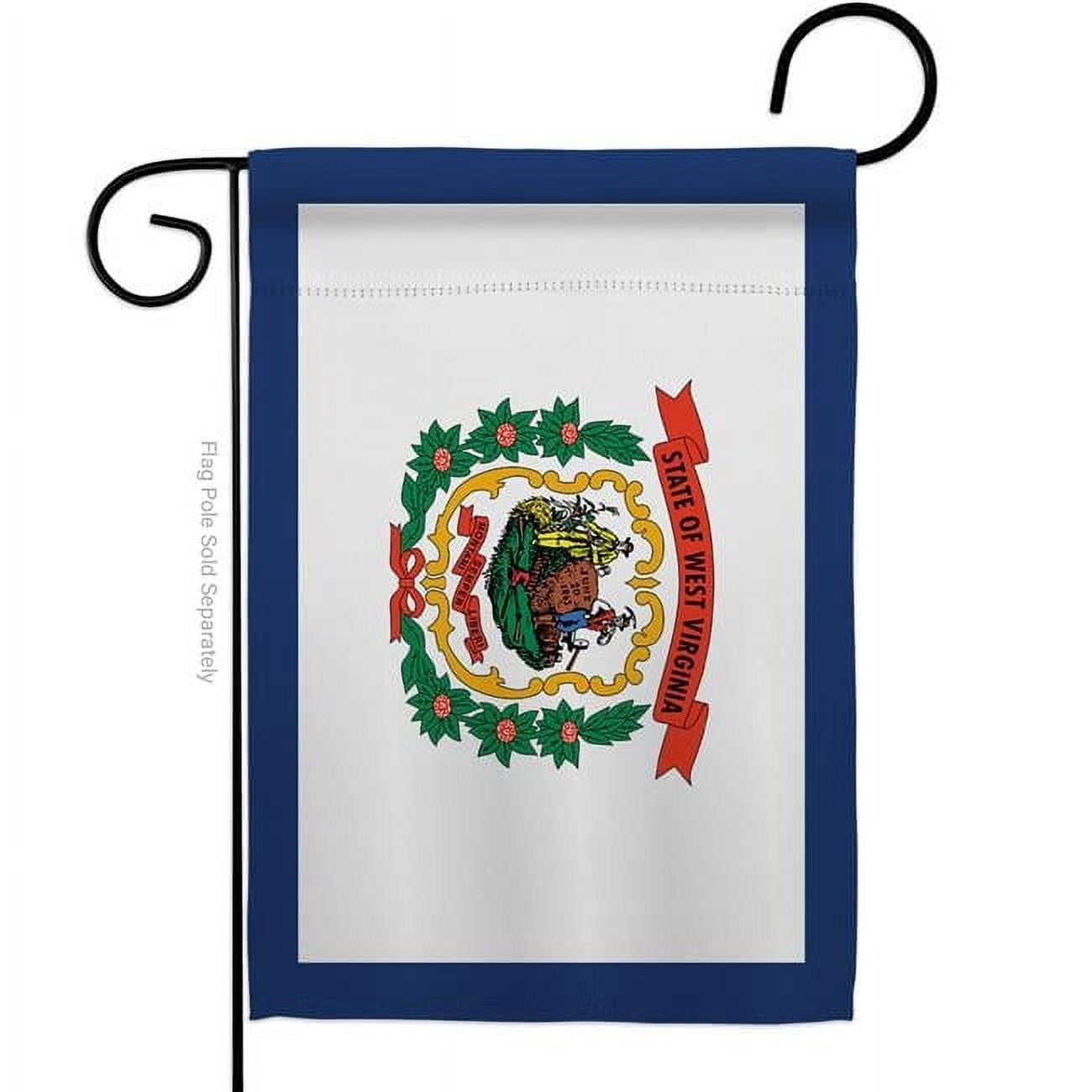 G142549-BO 13 x 18.5 in. West Virginia American State Garden Flag with ...