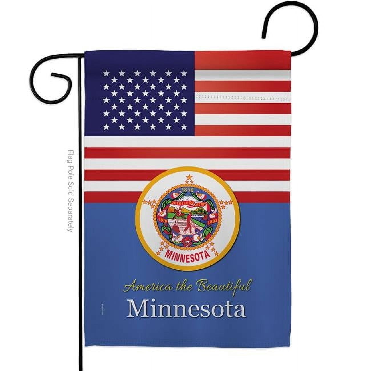 G142575-BO 13 x 18.5 in. USA Minnesota American State Vertical Garden ...