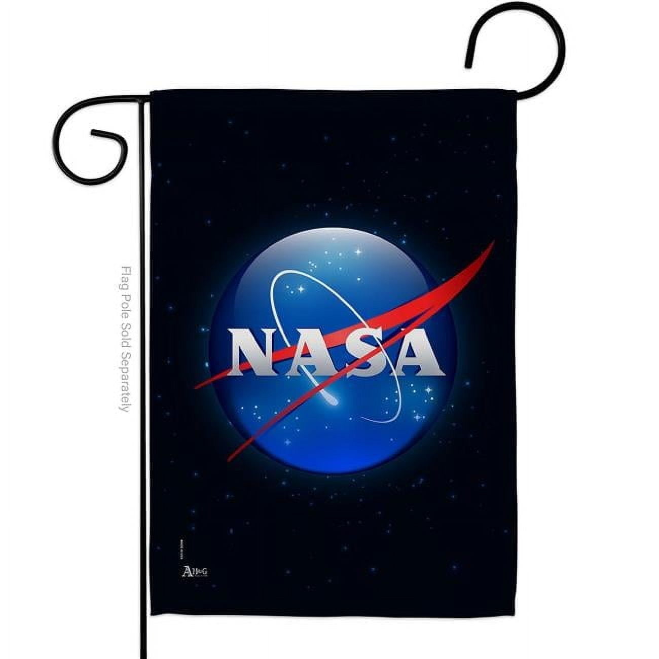 G142602-BO 13 x 18.5 in. NASA Garden Flag with Armed Forces Double ...