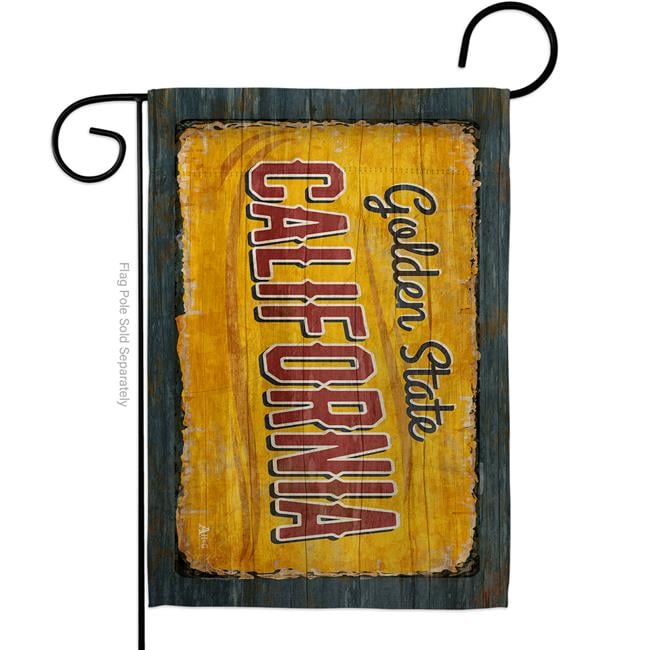 G142949-BO 13 x 18.5 in. California Vintage American State Garden Flag ...