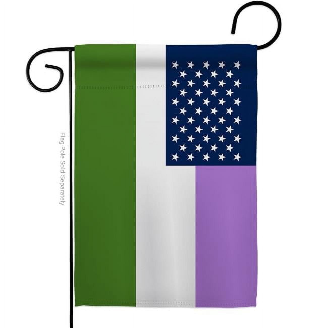 G149650-BO US Genderqueer Pride Support 13 x 18.5 in. Double-Sided ...