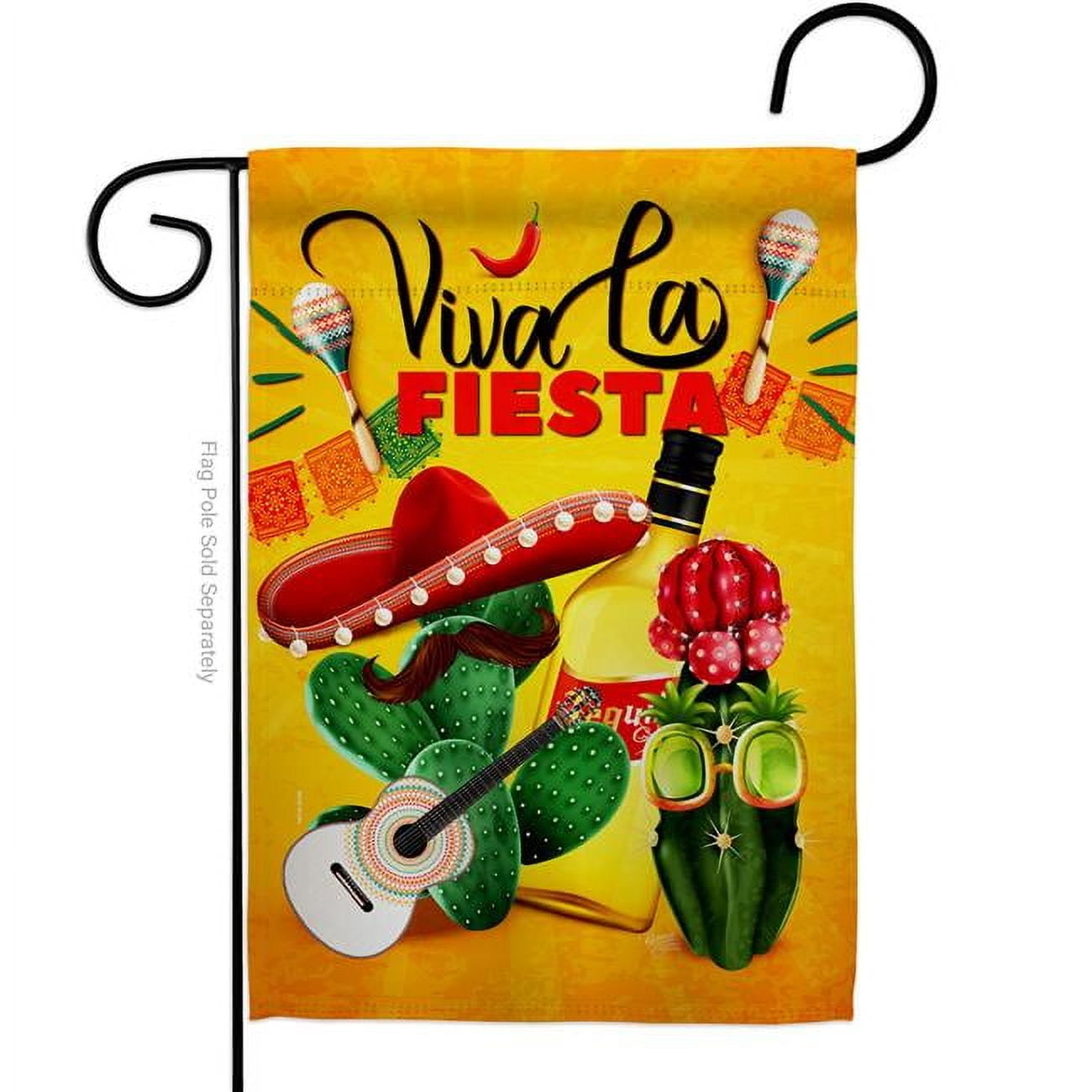 G165249-BO Fiesta Fun Celebration Party Double-Sided Decorative Garden ...