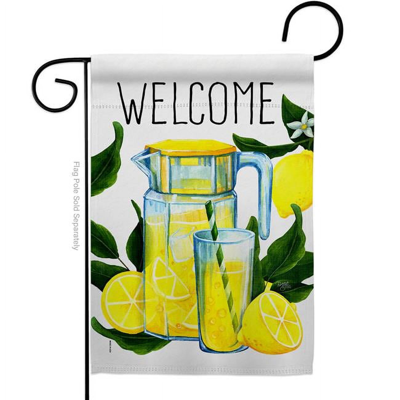 G167080-BO Refreshing Lemonade Food Fruit 13 x 18.5 in. Double-Sided ...