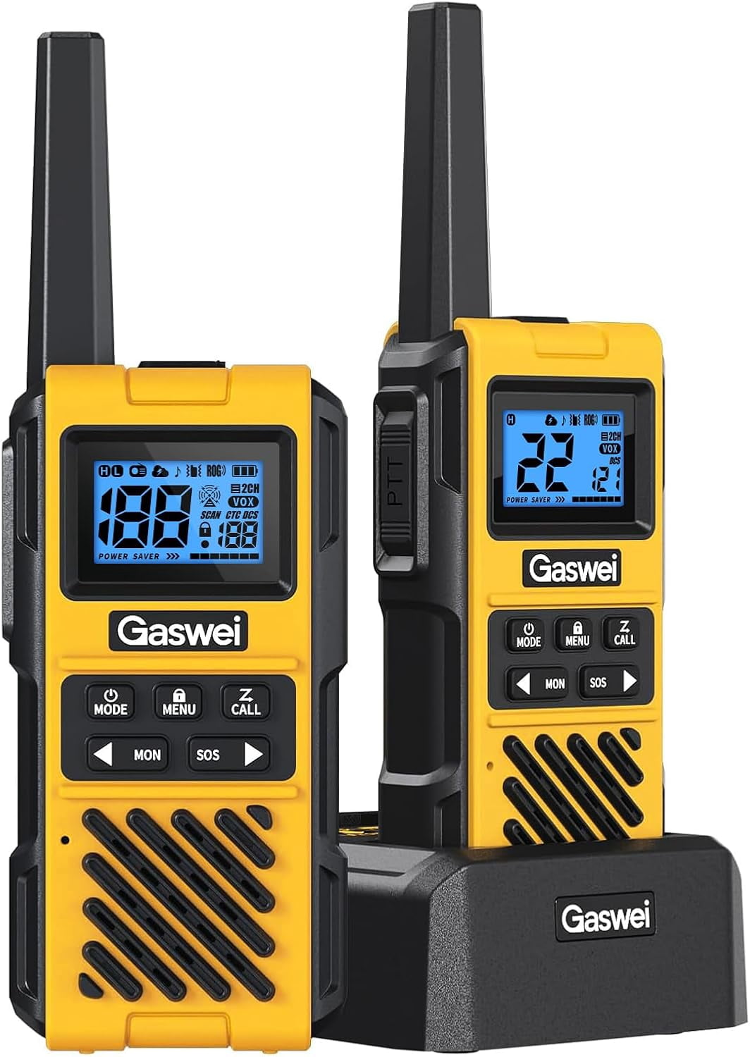 G1pro+ IP67 Waterproof Walkie Talkies Long Range for Adults, Heavy Duty ...