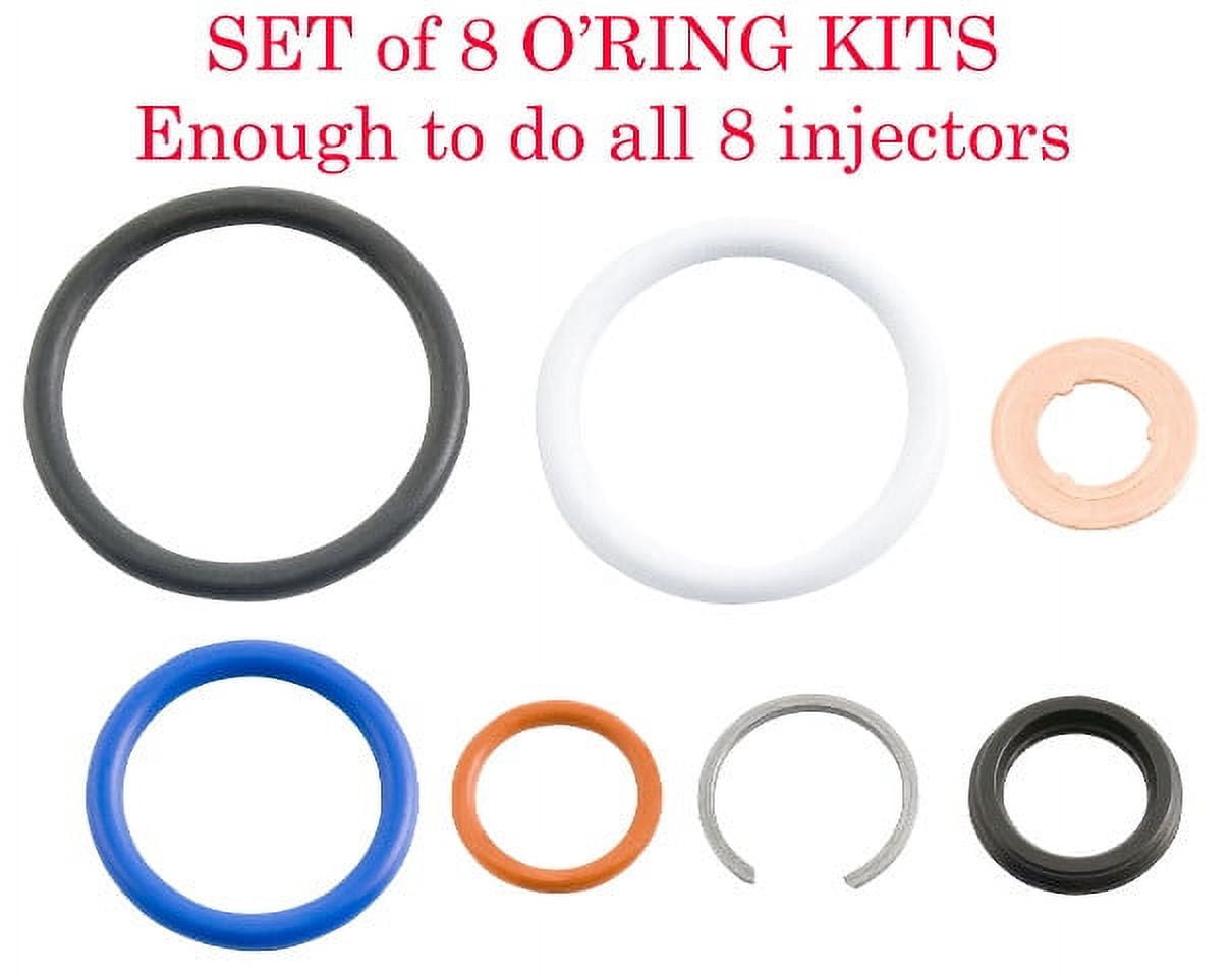 G2.8 Injector Seal Kit (Set of 8) for 2002-2010 Ford 6.0L and 4.5L LCF ...