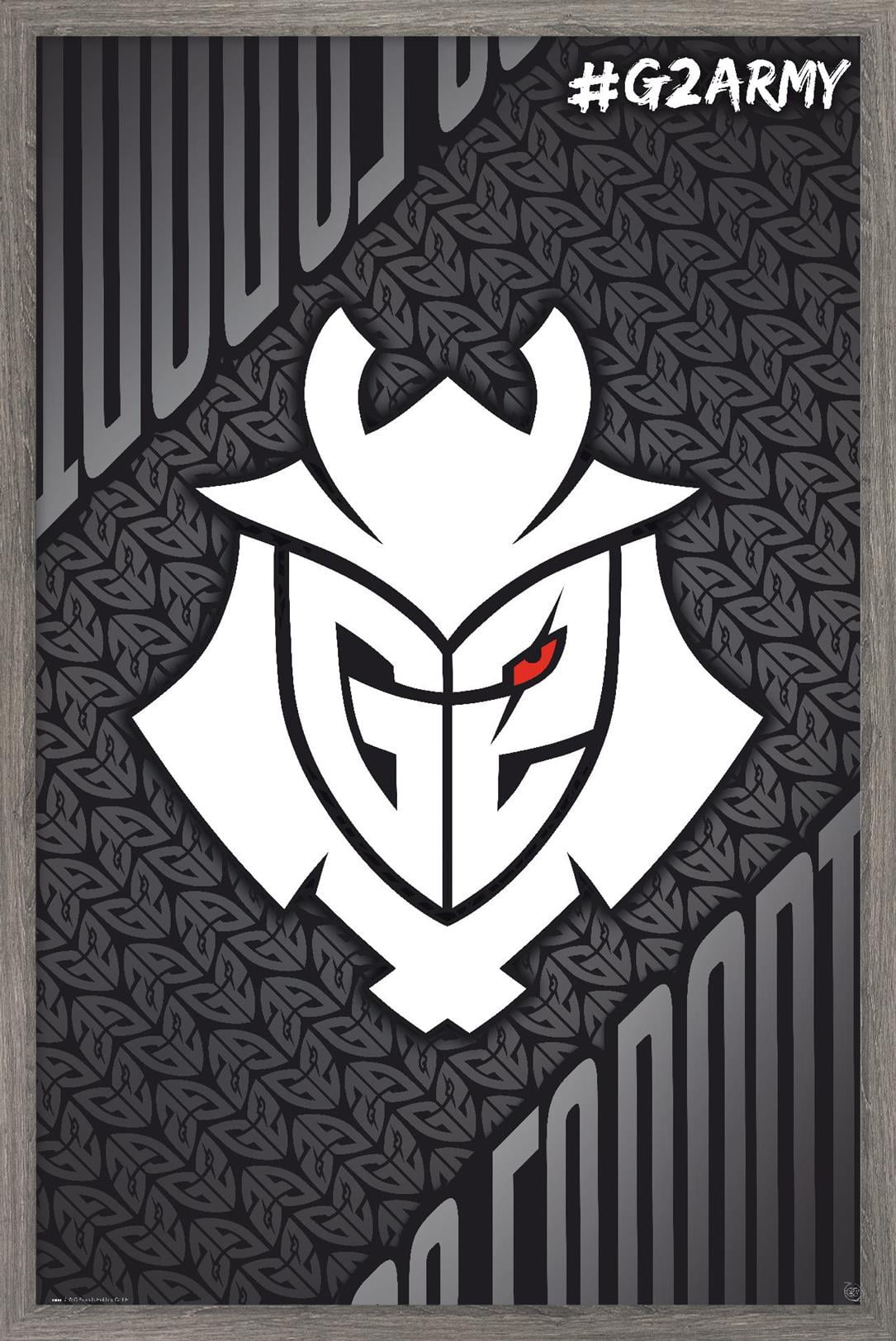 G2 Esports - G2 Army Wall Poster, 14.725" x 22.375" Framed - Walmart.com
