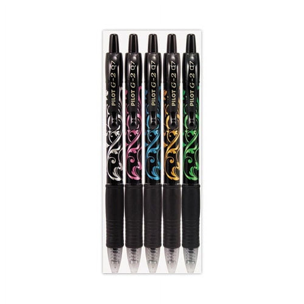 G2 Fashion Premium Gel Pen, Retractable, Fine 0.7 Mm, Black Ink ...