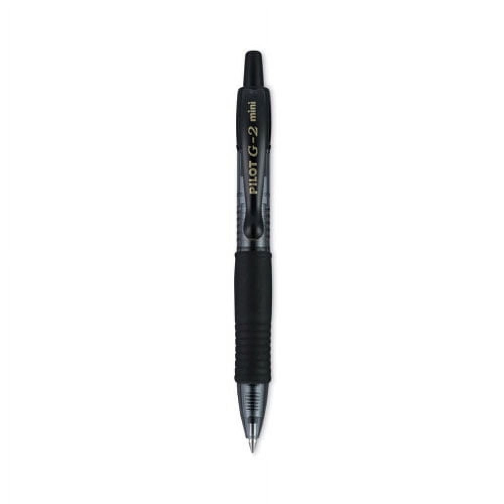 G2 Mini Gel Pen, Retractable, Fine 0.7 Mm, Black Ink, Black Barrel, 4 ...