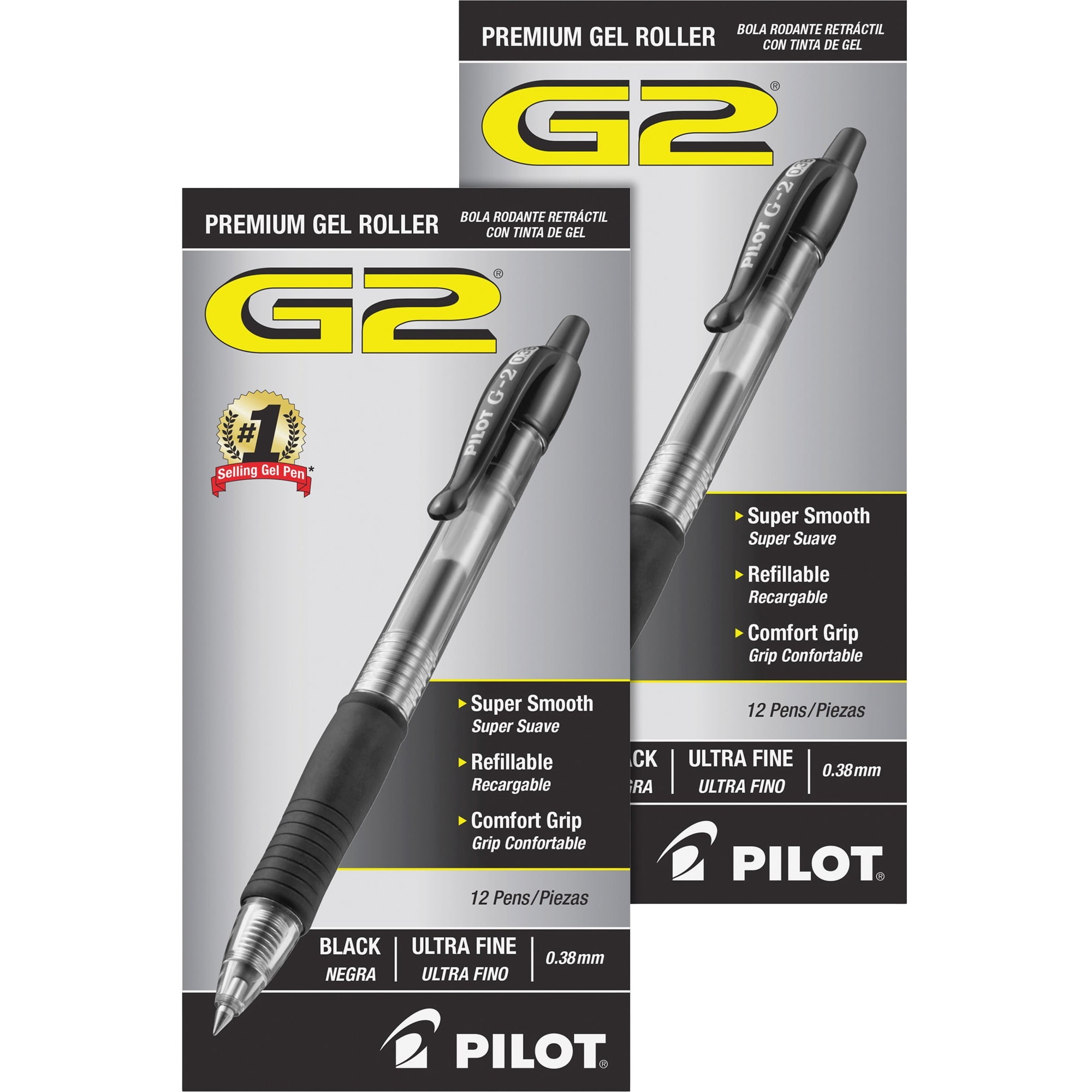 G2, PIL31277BD, Ultra Fine Retractable Pens, 24 / Bundle - Walmart.com