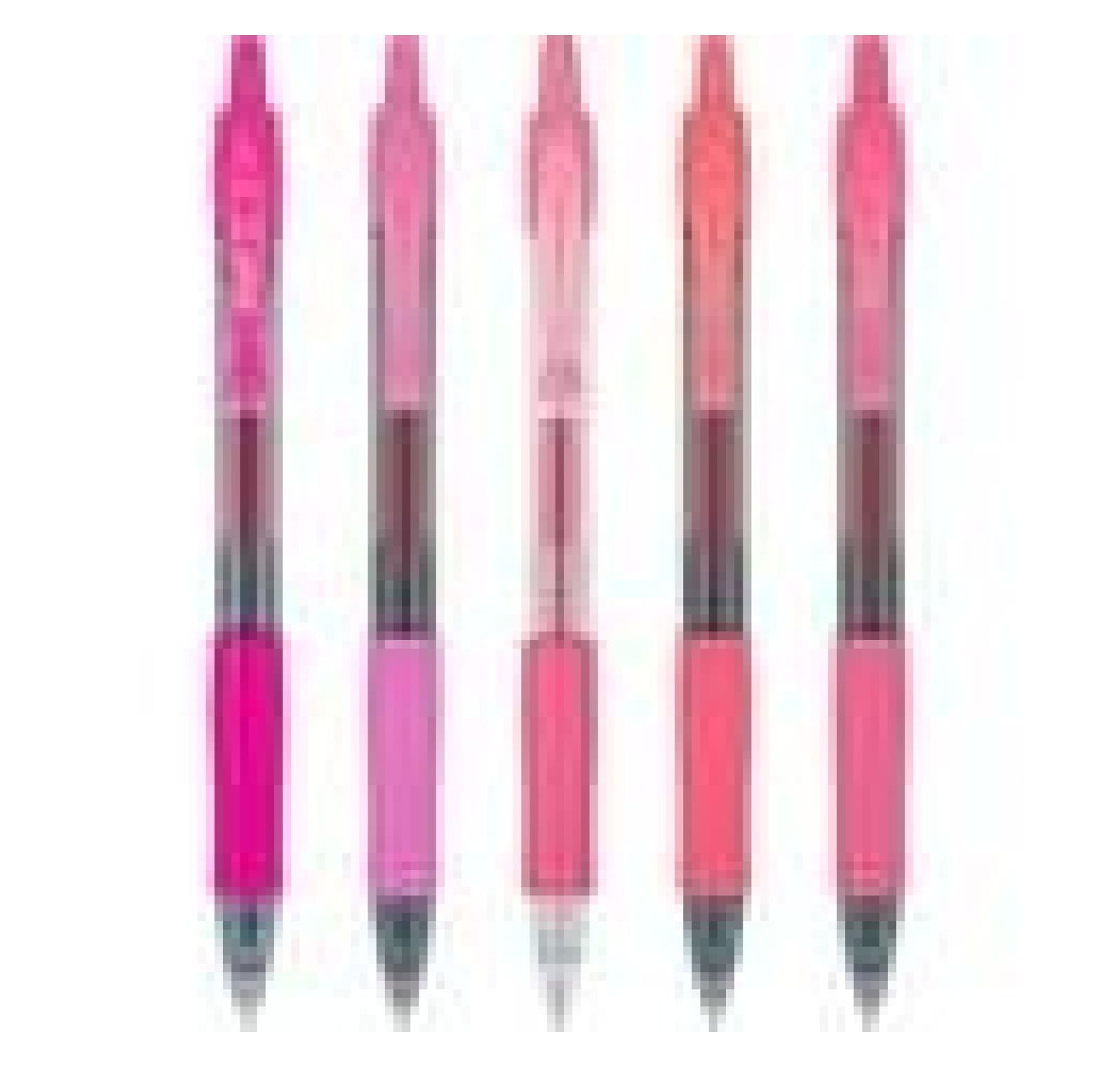 G2 Pink Premium Retractable Gel Pens Fine Point 0.7mm Assorted Colors ...
