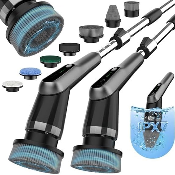 G2-Pro Electric Spin Scrubber - Upgraded 10-in-1 scrubber brush ...