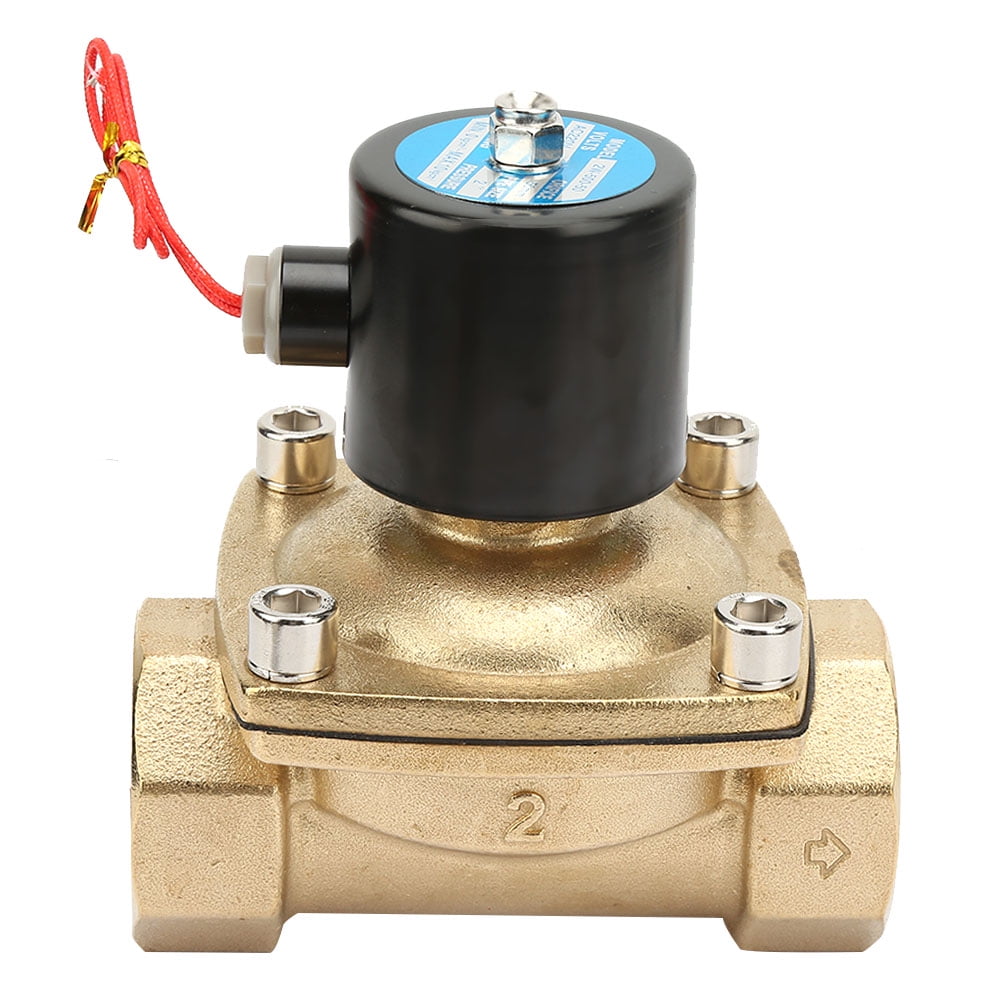 G2'' Single Direction Brass Solenoid Valve Straight Through Type Valve ...