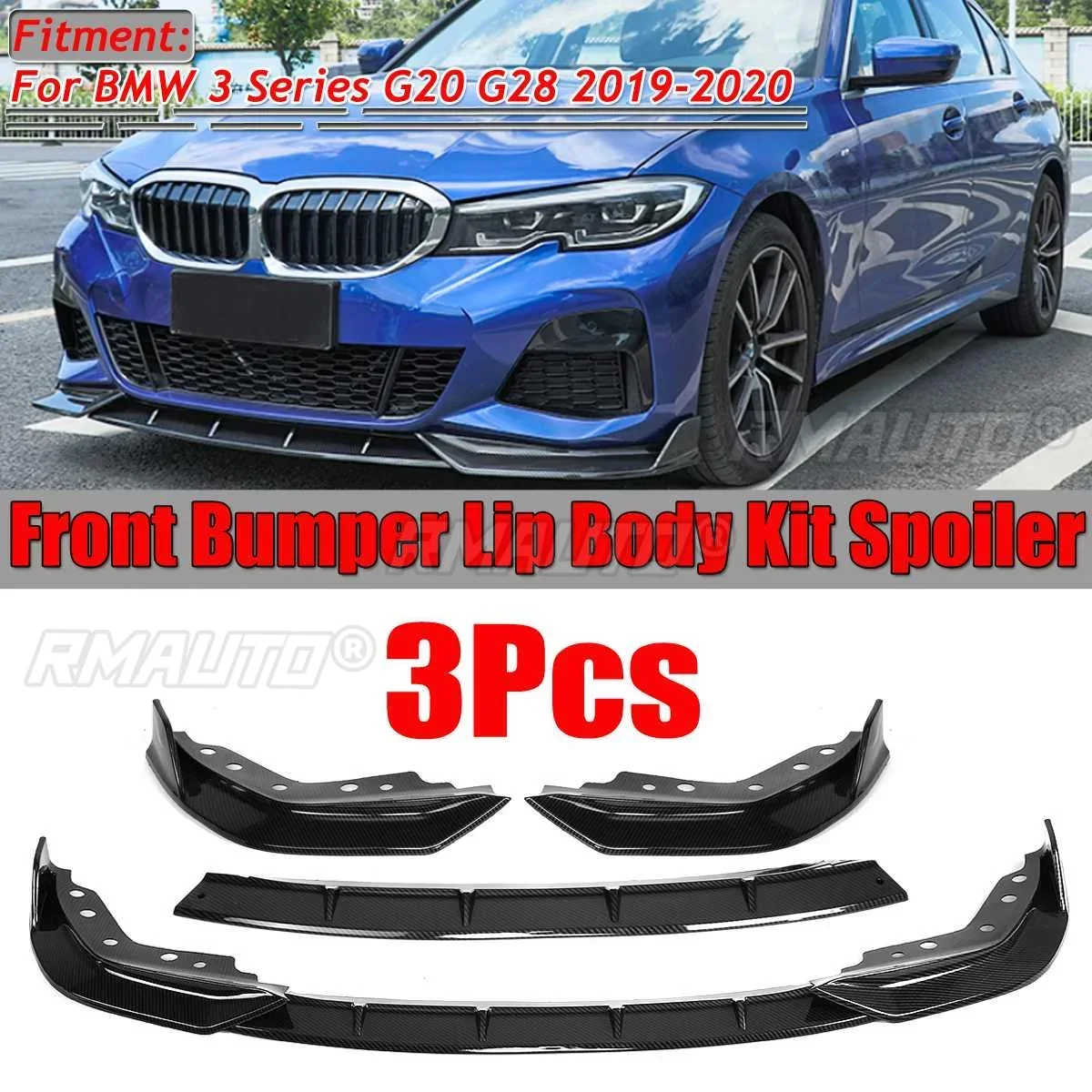 G20 Front Lip Car Front Bumper Splitter Lip Spoiler Diffuser Cover For ...