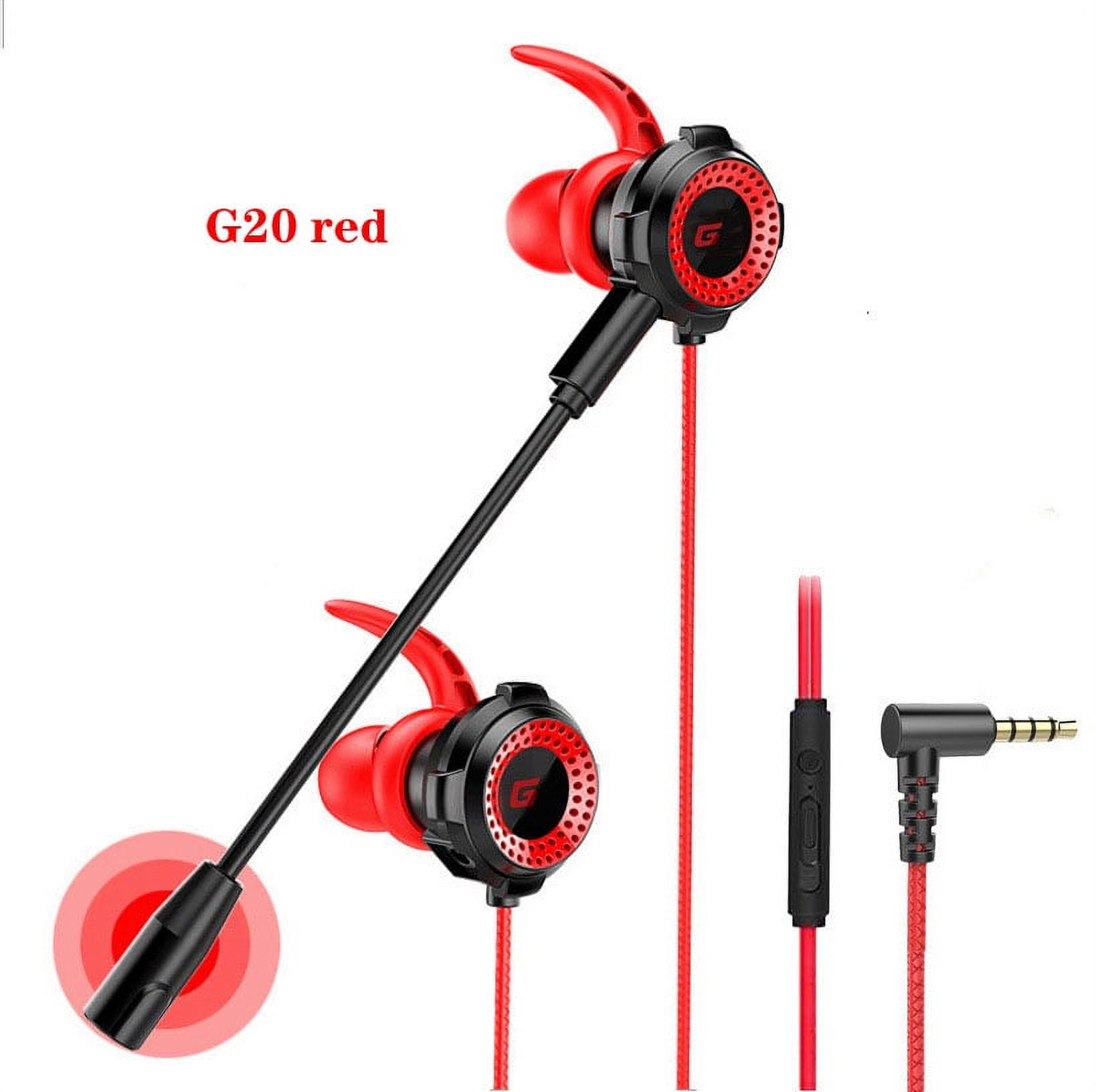 G20 Gaming Earphone, Wired Game Earphone with Mic Volume Control PC ...