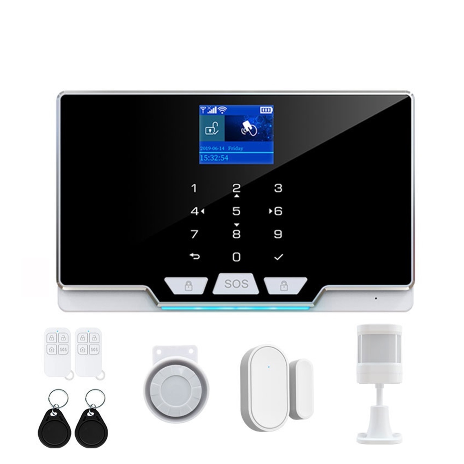 G20 Gsm Home Security Alarm System Burglar App Control Full-Color ...