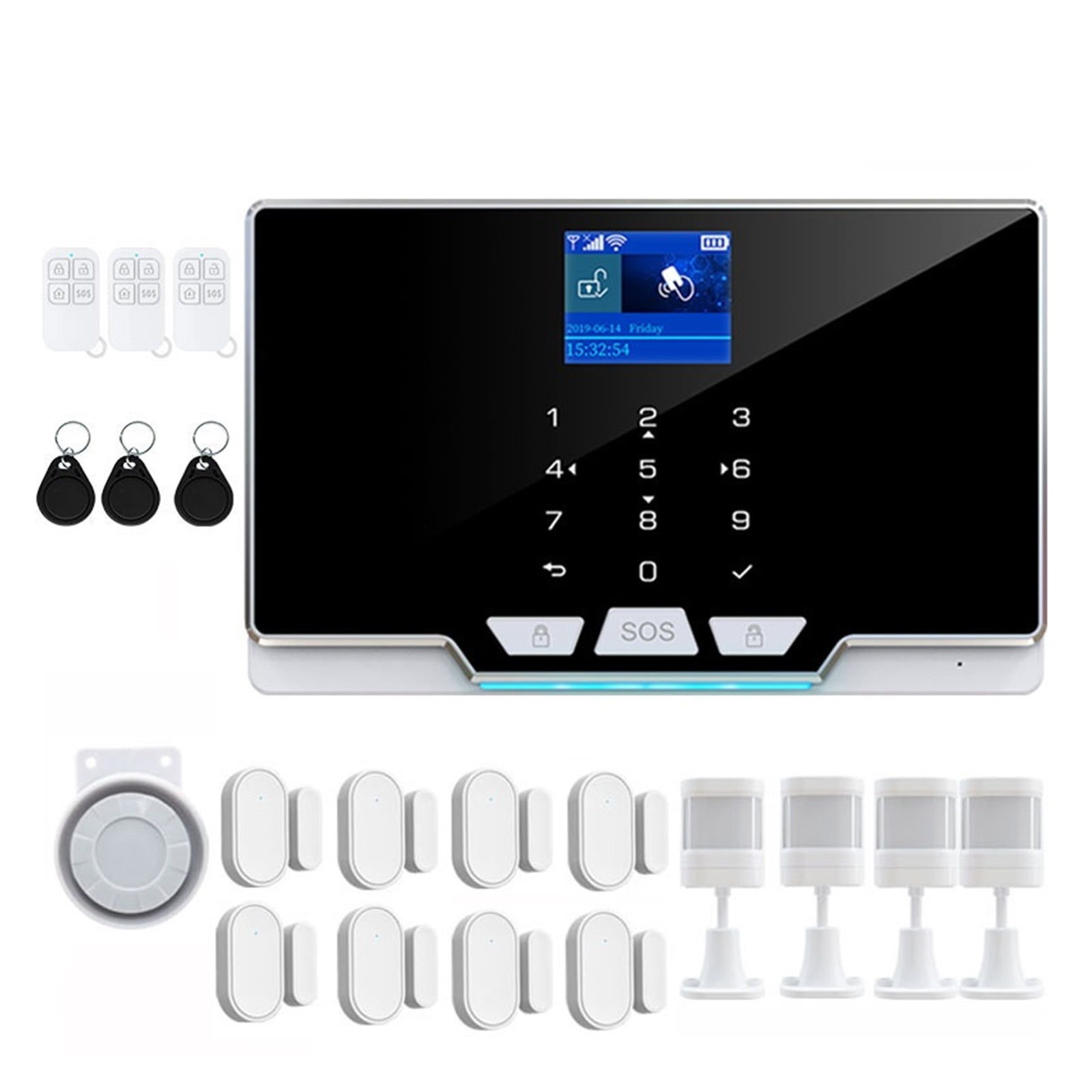 G20 Gsm Home Security Alarm System Burglar App Control Full-Color ...