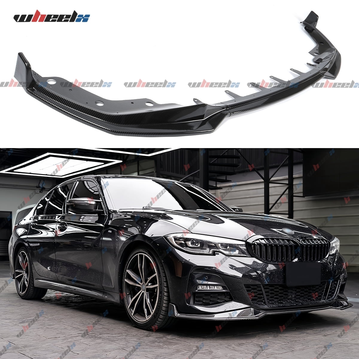 G20 M340i 330i Front M Bumper Lip Splitter Spoiler Carbon Fiber Look ...
