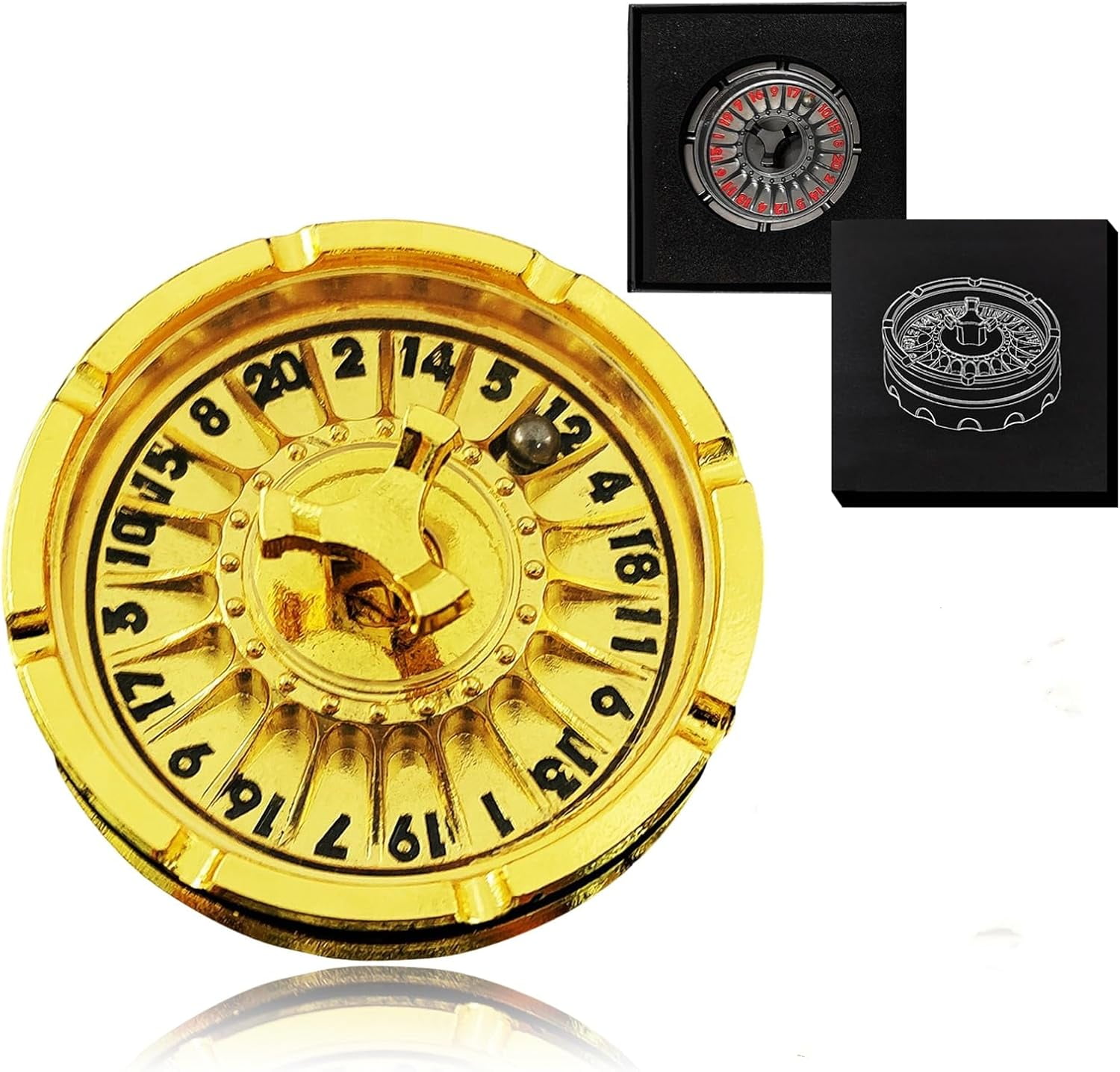 G20 Roulette Dice Spinner for DND Dice Set, 7-in-1 Dragon Metallic D&D ...