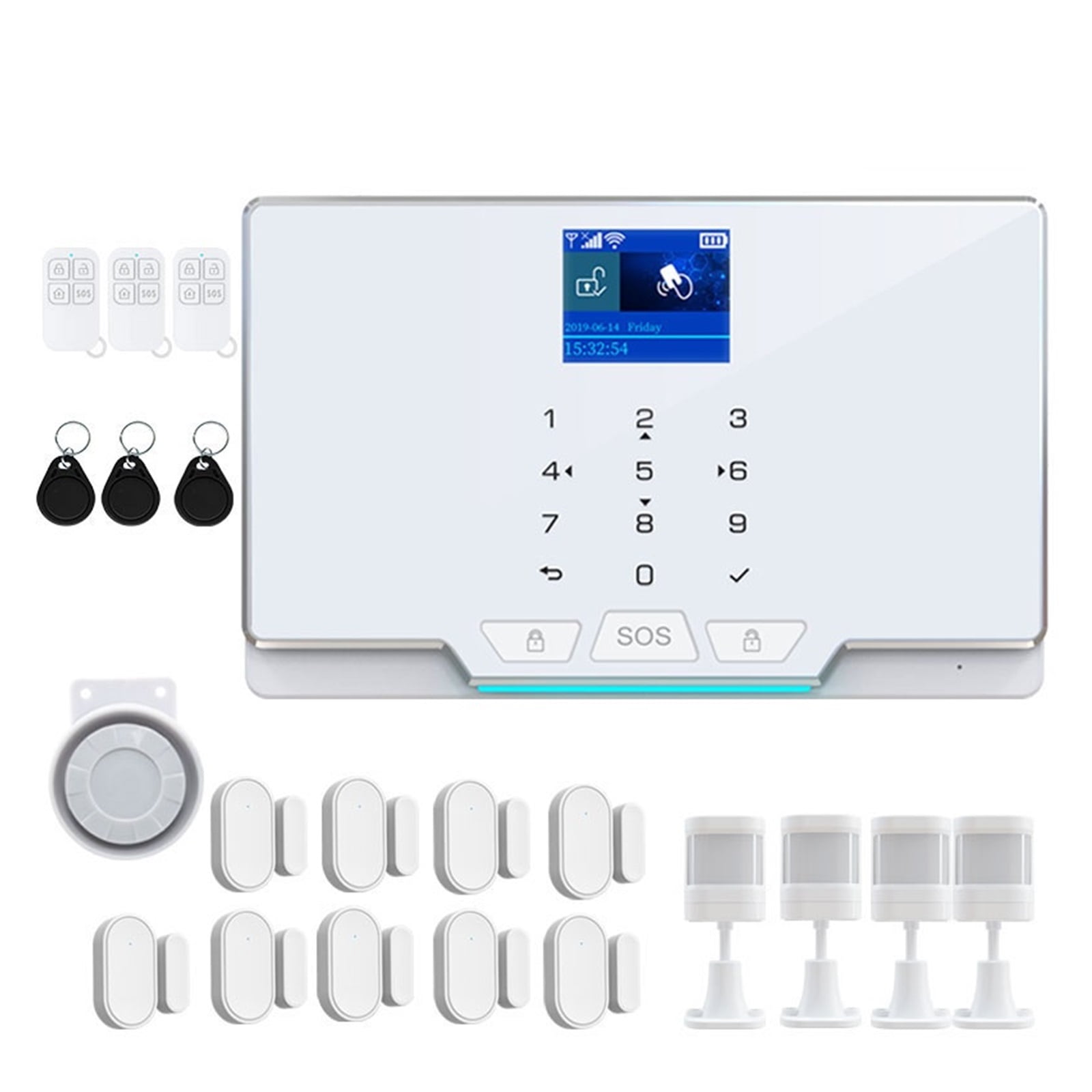 G20 Tuya Wifi Gsm Security Alarm System Apps Control Full-color Light ...